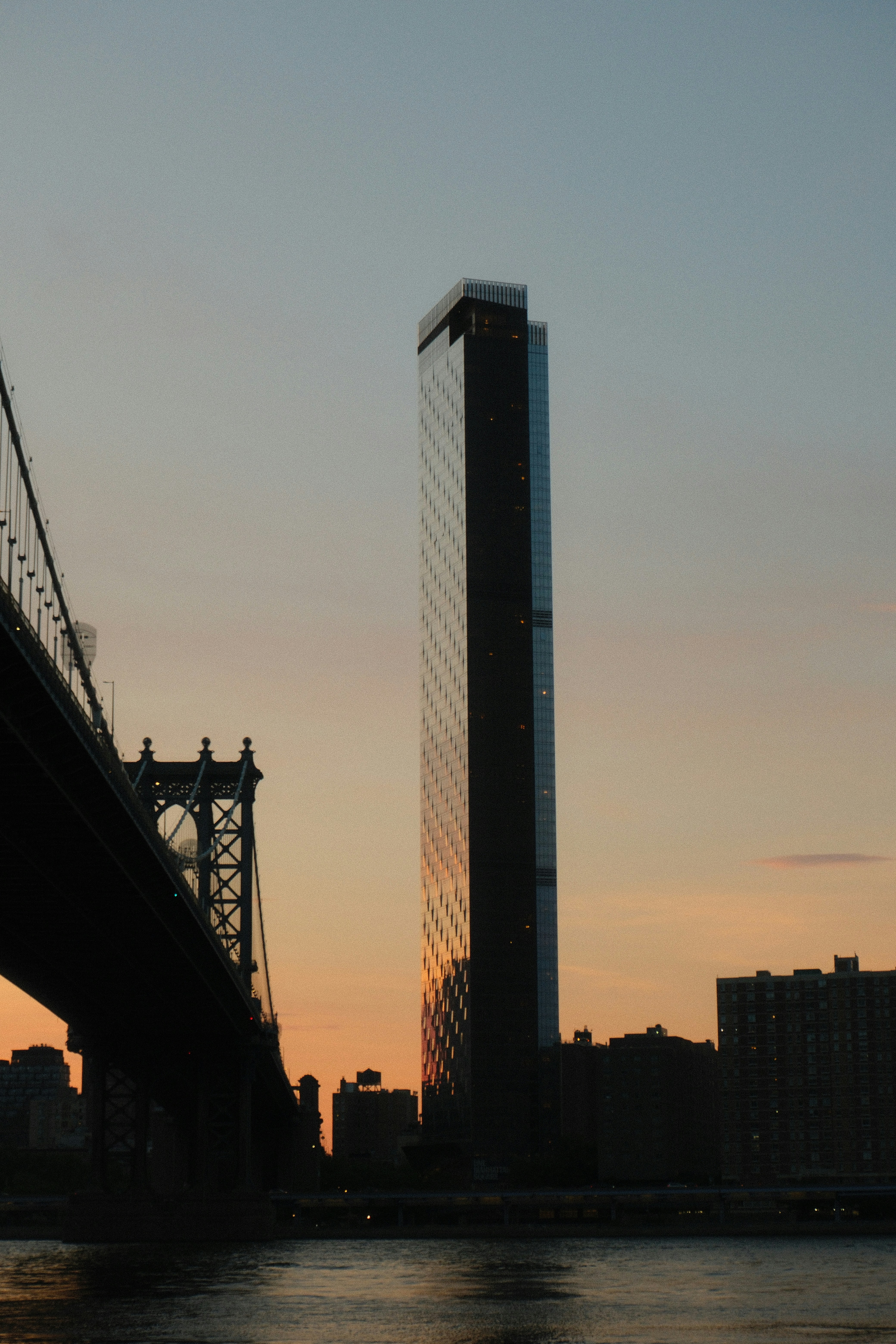 Sunset Over the Tallest Glass: A City Prism by the East River