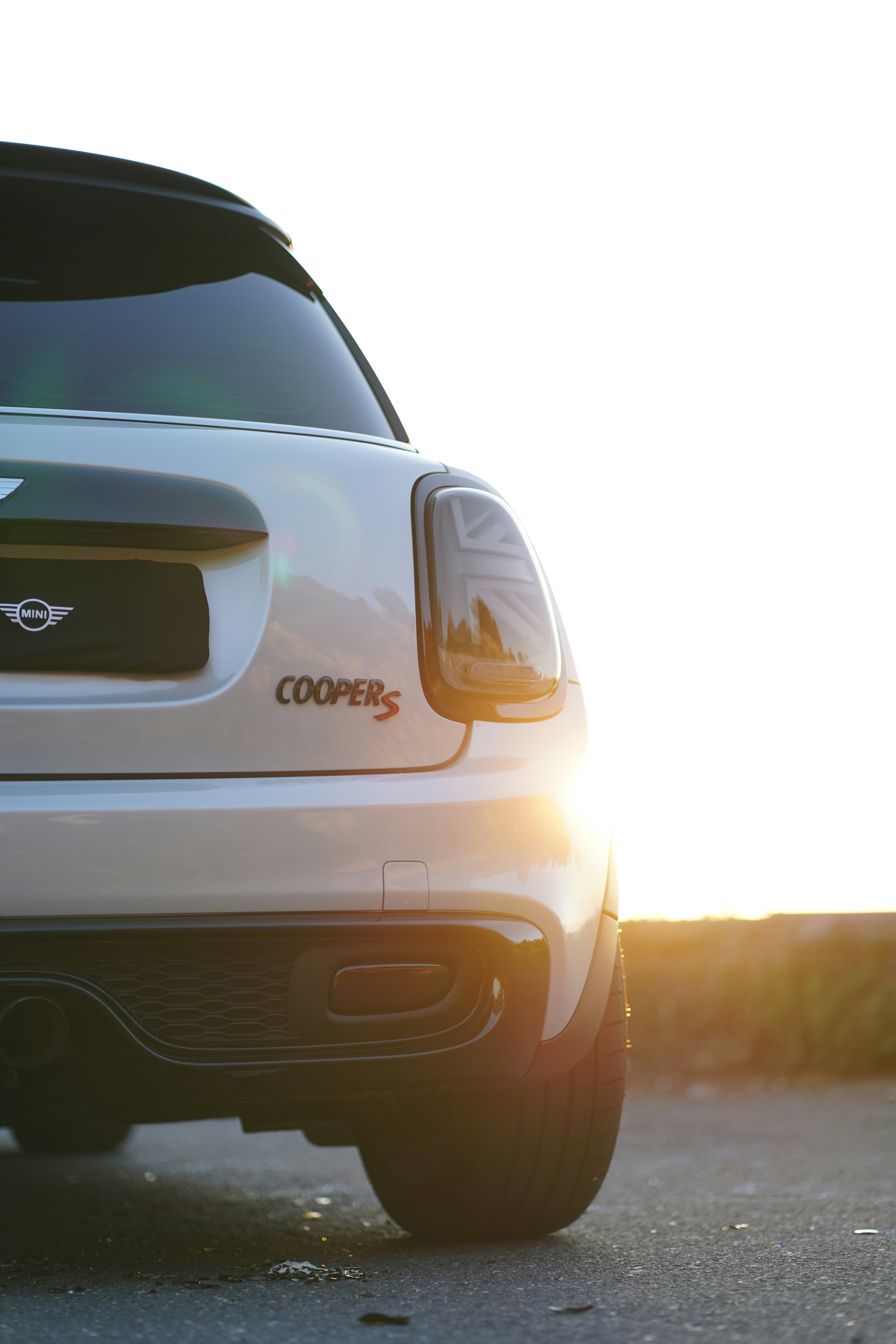 Sunlit Mini Cooper S Stance at Dusk