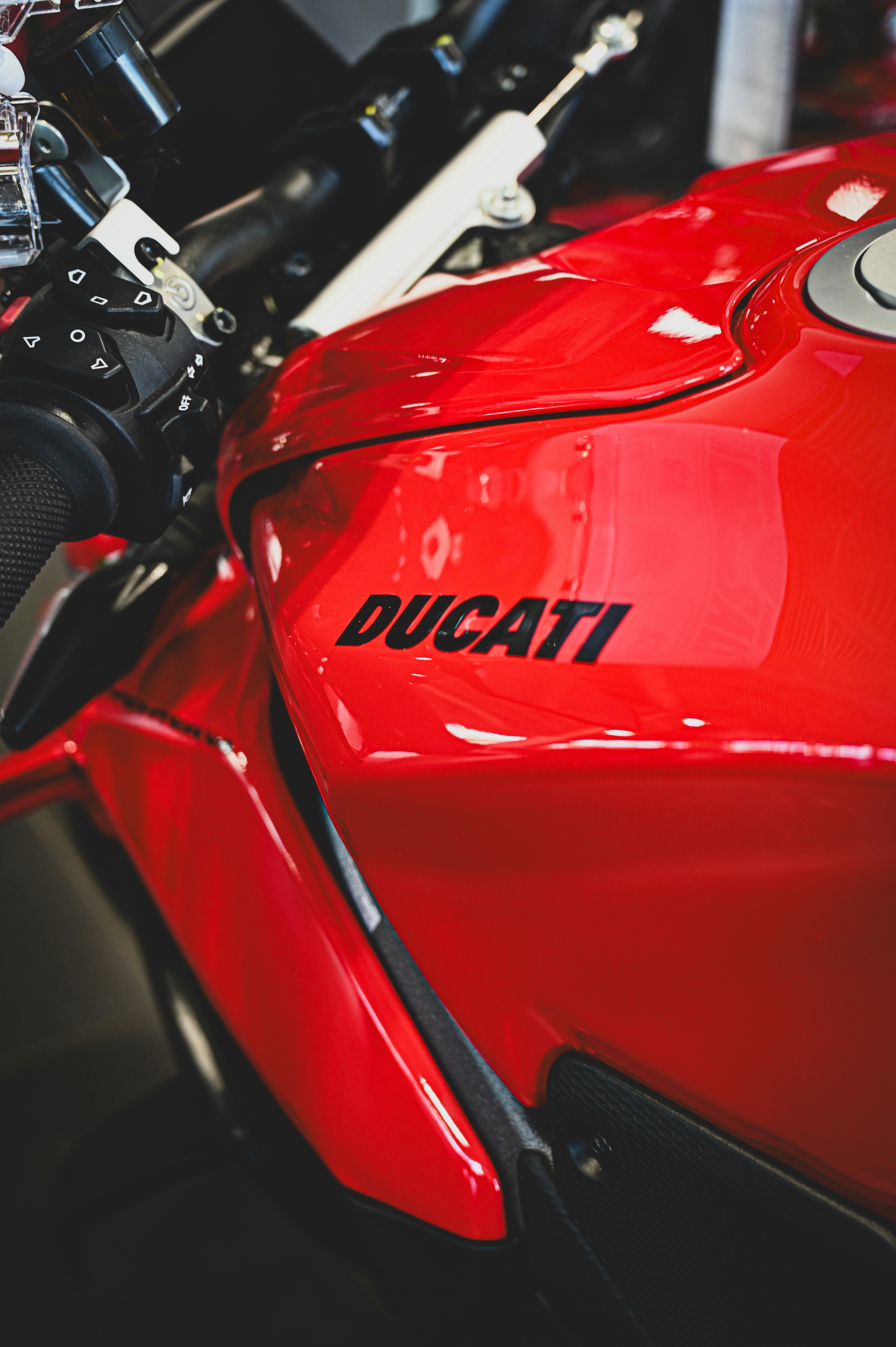 Crimson Contours: Ducati’s Polished Power on Display