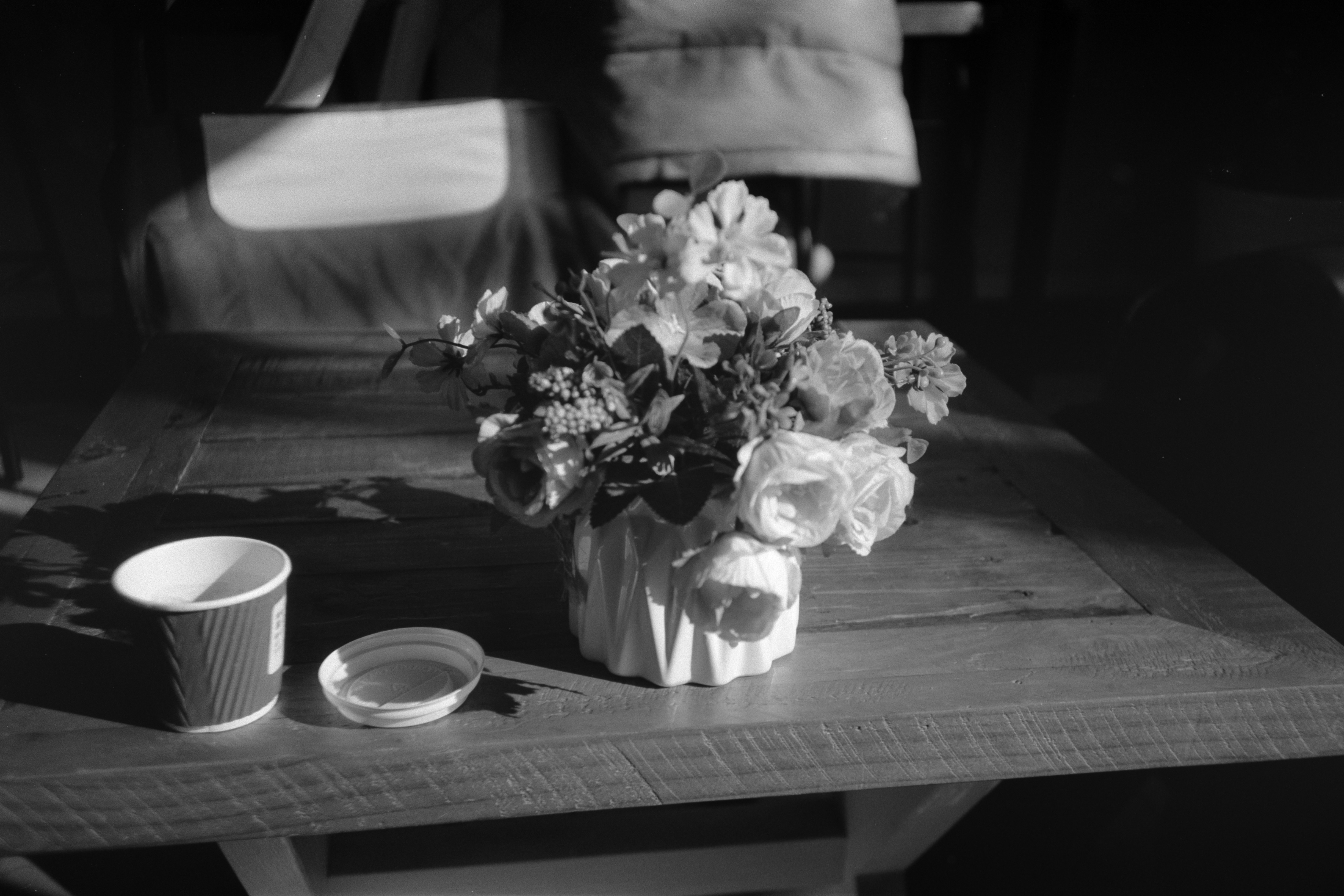 Floral Still-Life: Quiet Bouquet on a Sunlit Table