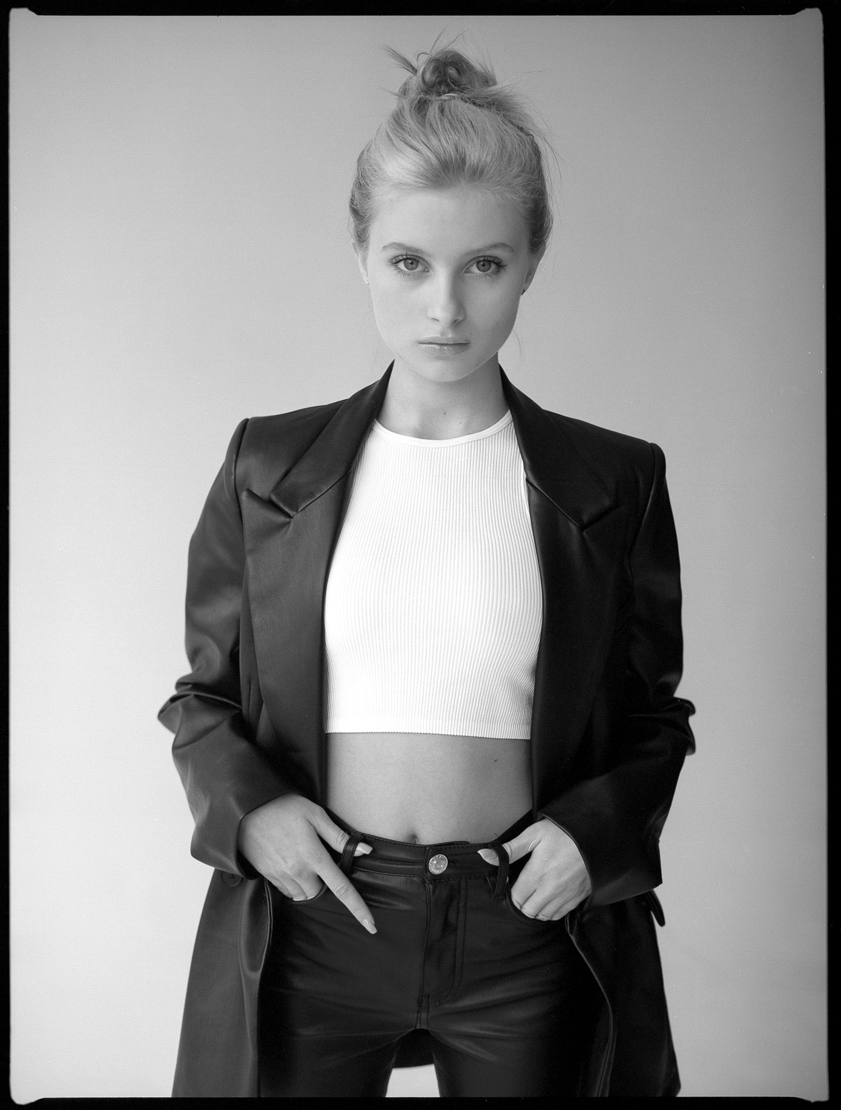 Monochrome Confidence: Portrait of a Subtle Power Suit