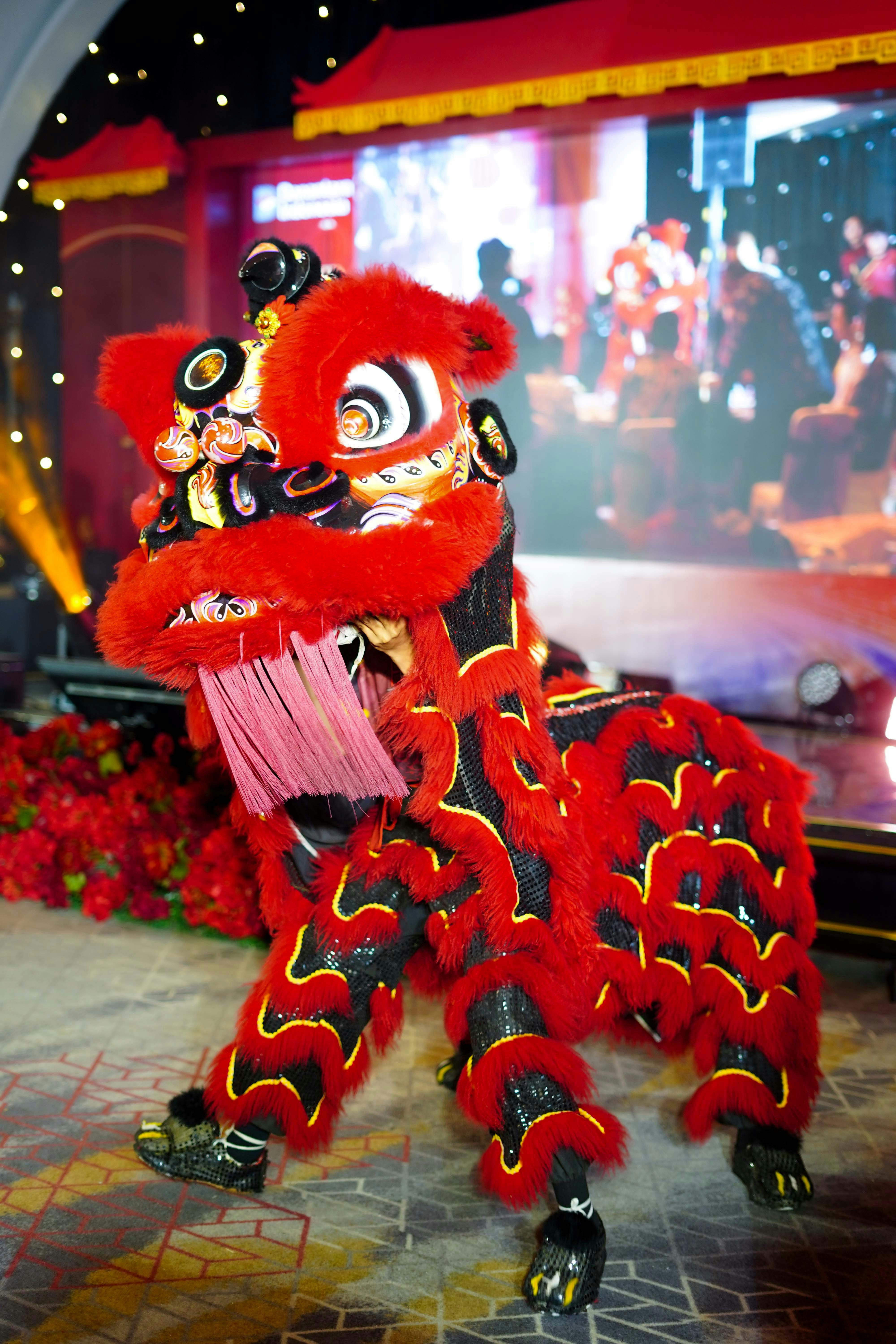 Red Lion Dance in a City Stage: The Fierce Parade