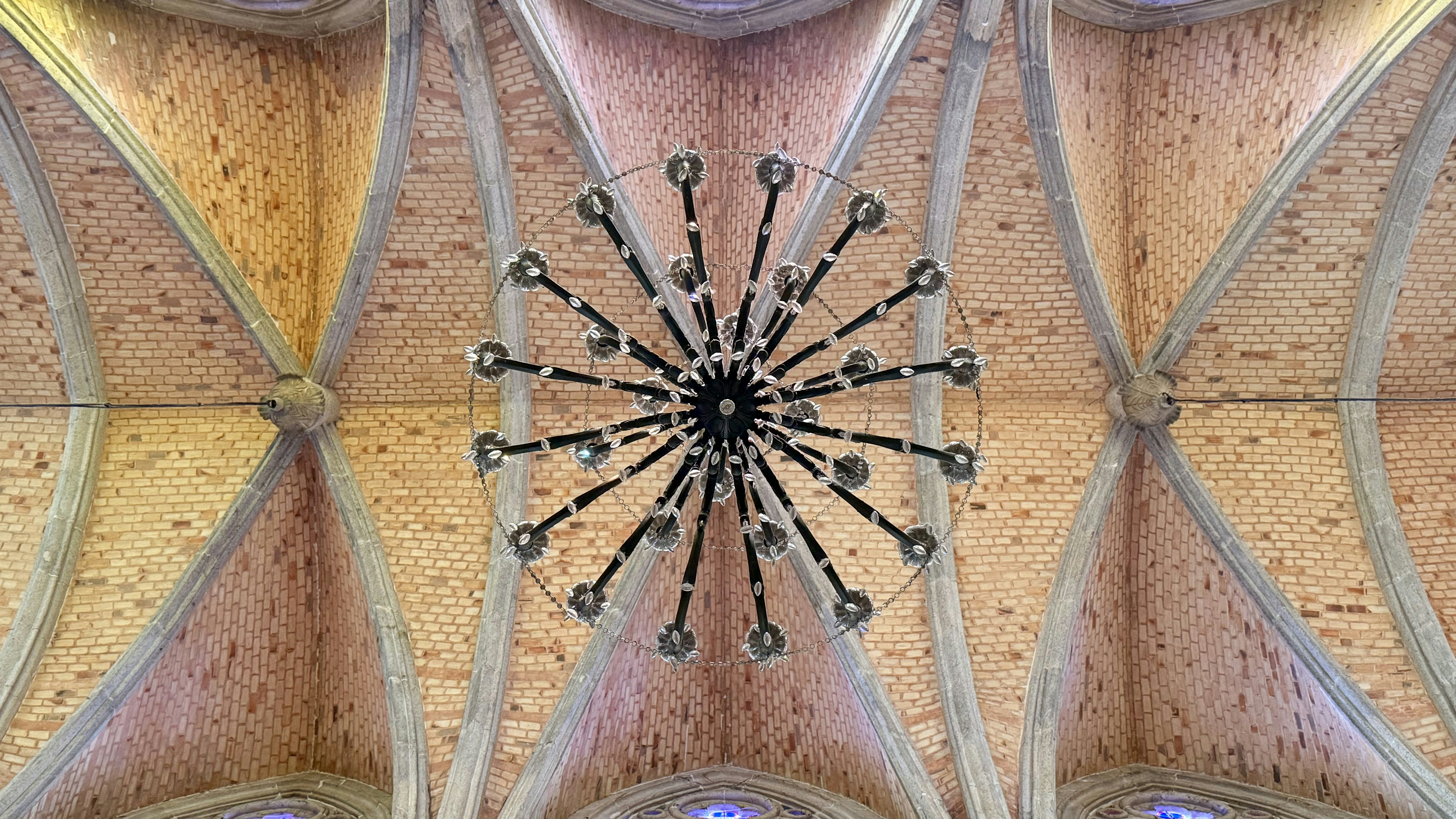 Ornate Ceiling Asterism: A Cathedral of Spokes and Brick
