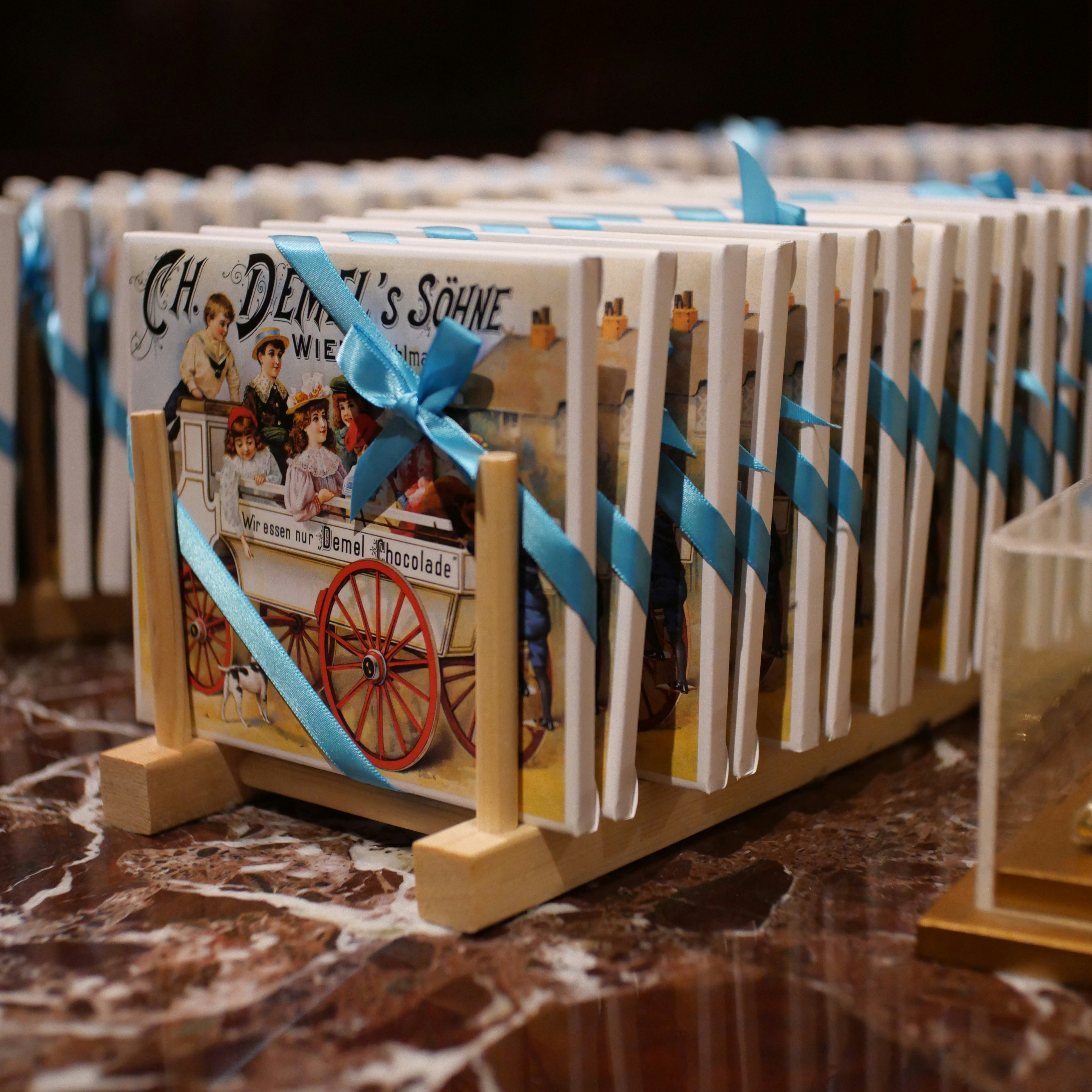 Miniature Carousel of Cocoa Boxes