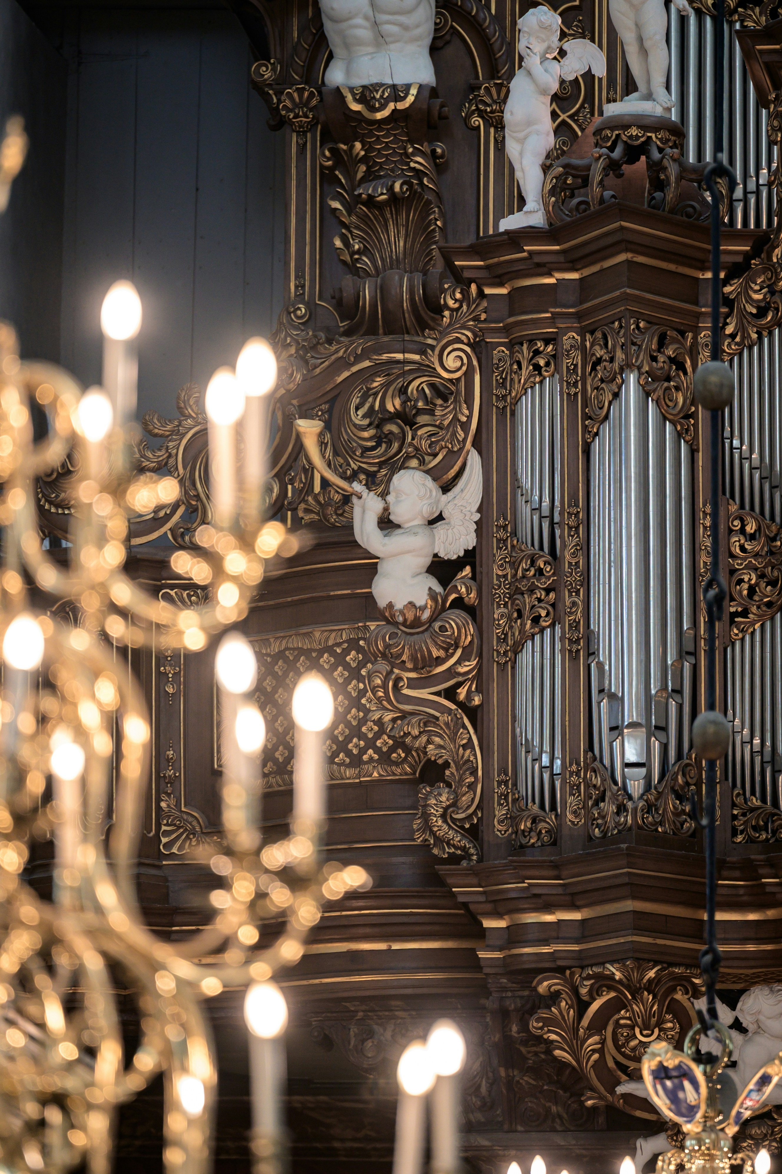 Ornate Chancel Carvings Meet Ethereal Light