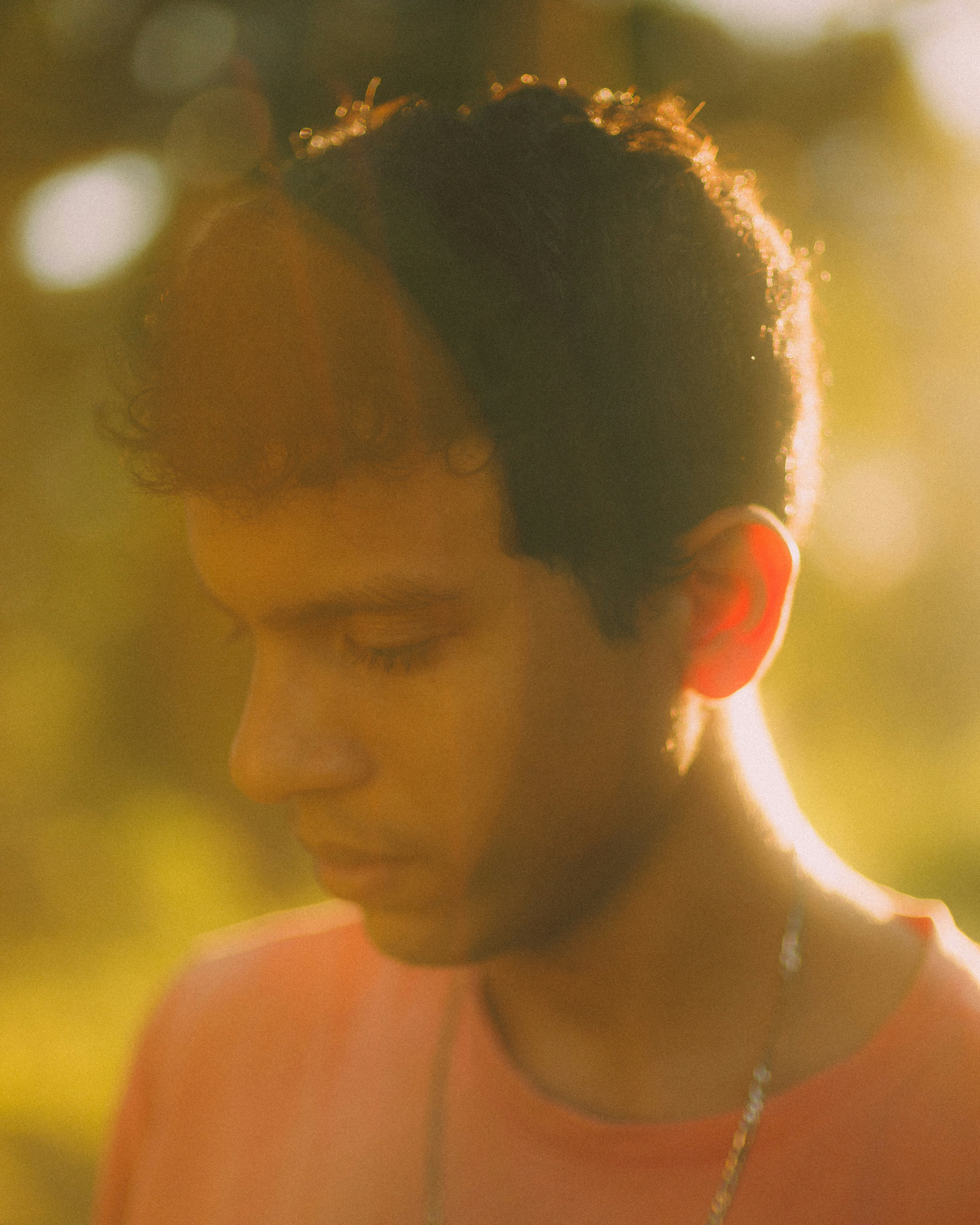 Backlit Quiet: A Portrait in Warm Haze