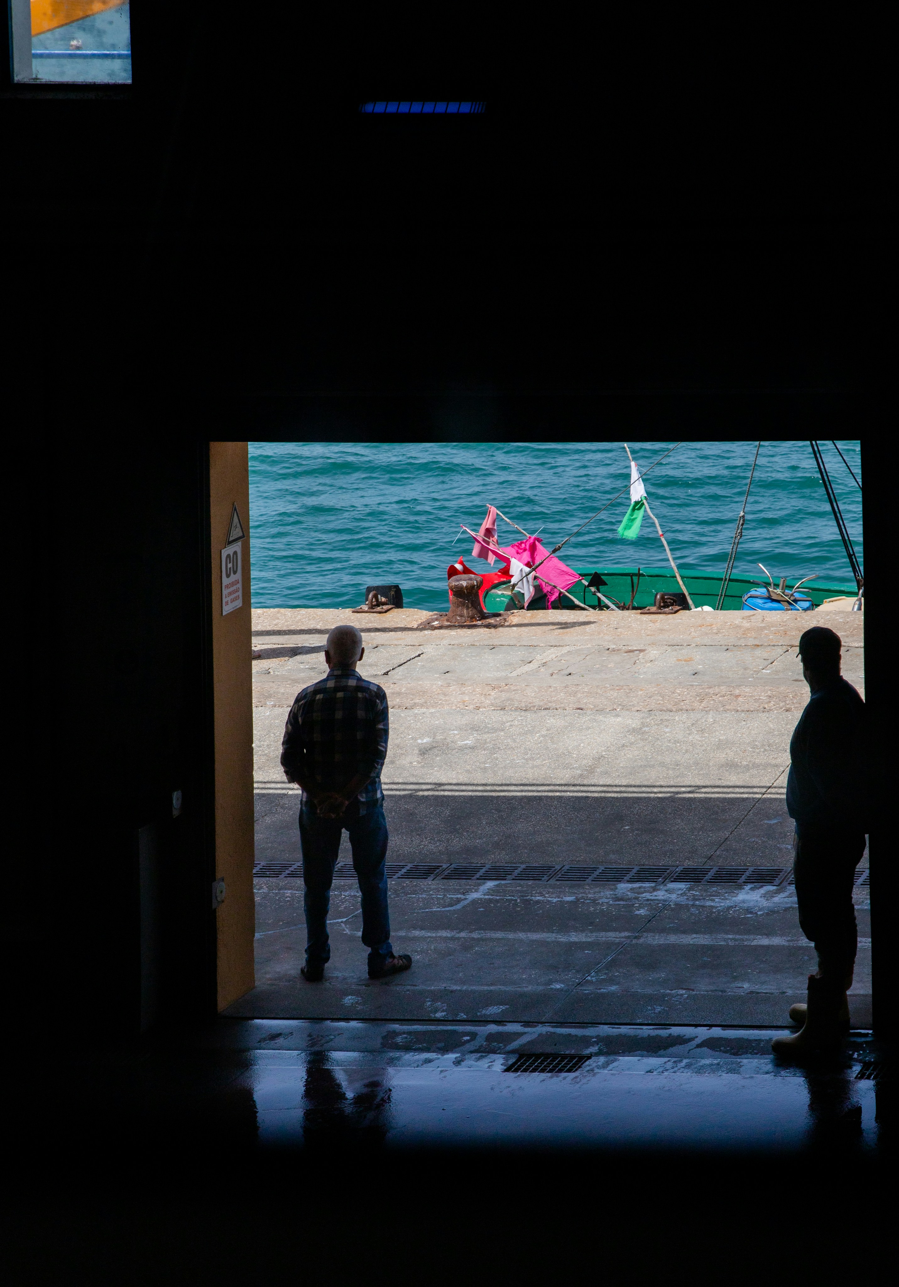 Sea Breeze Through a Backlit Entrance