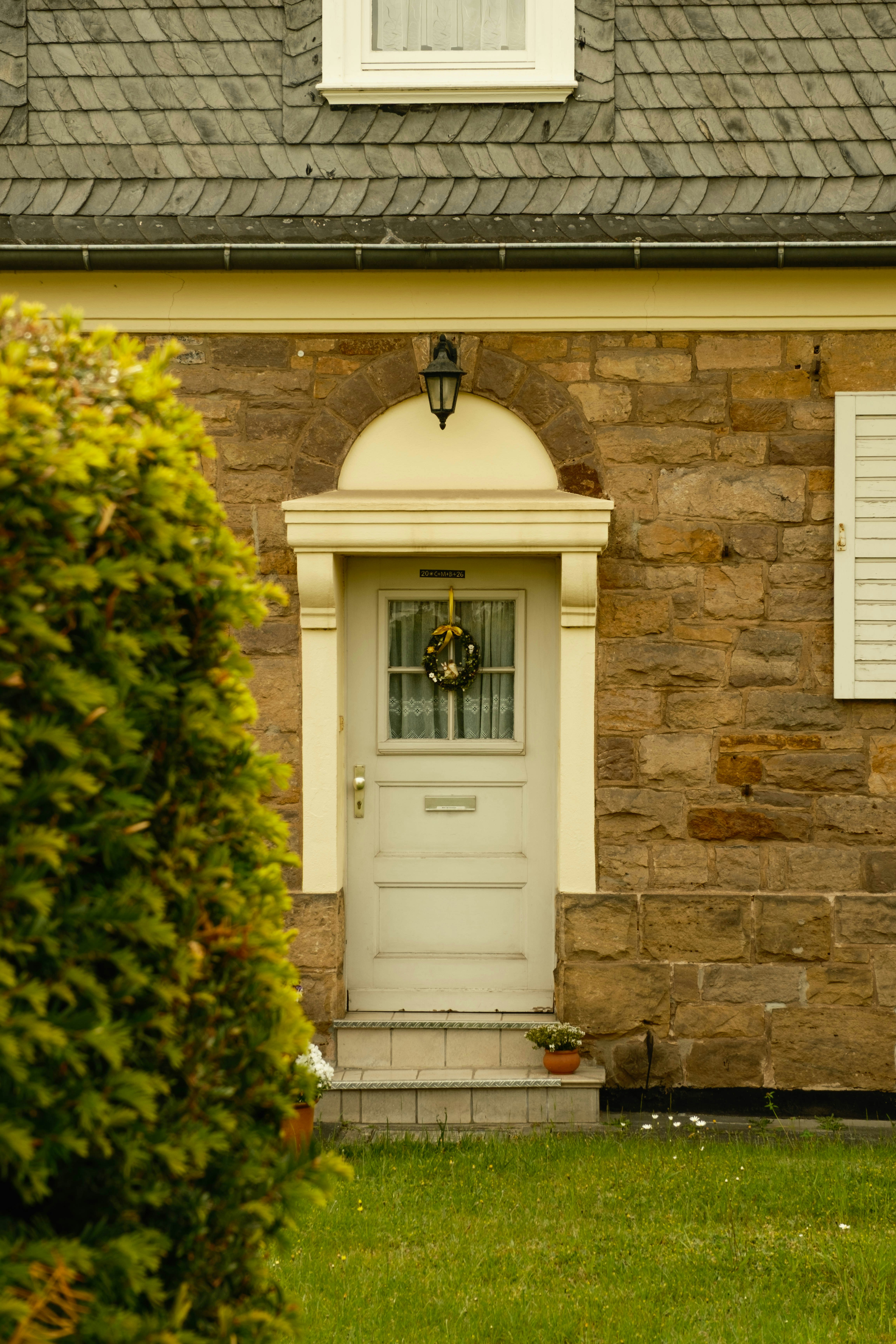 Warded Doorway in a Stone Cottage