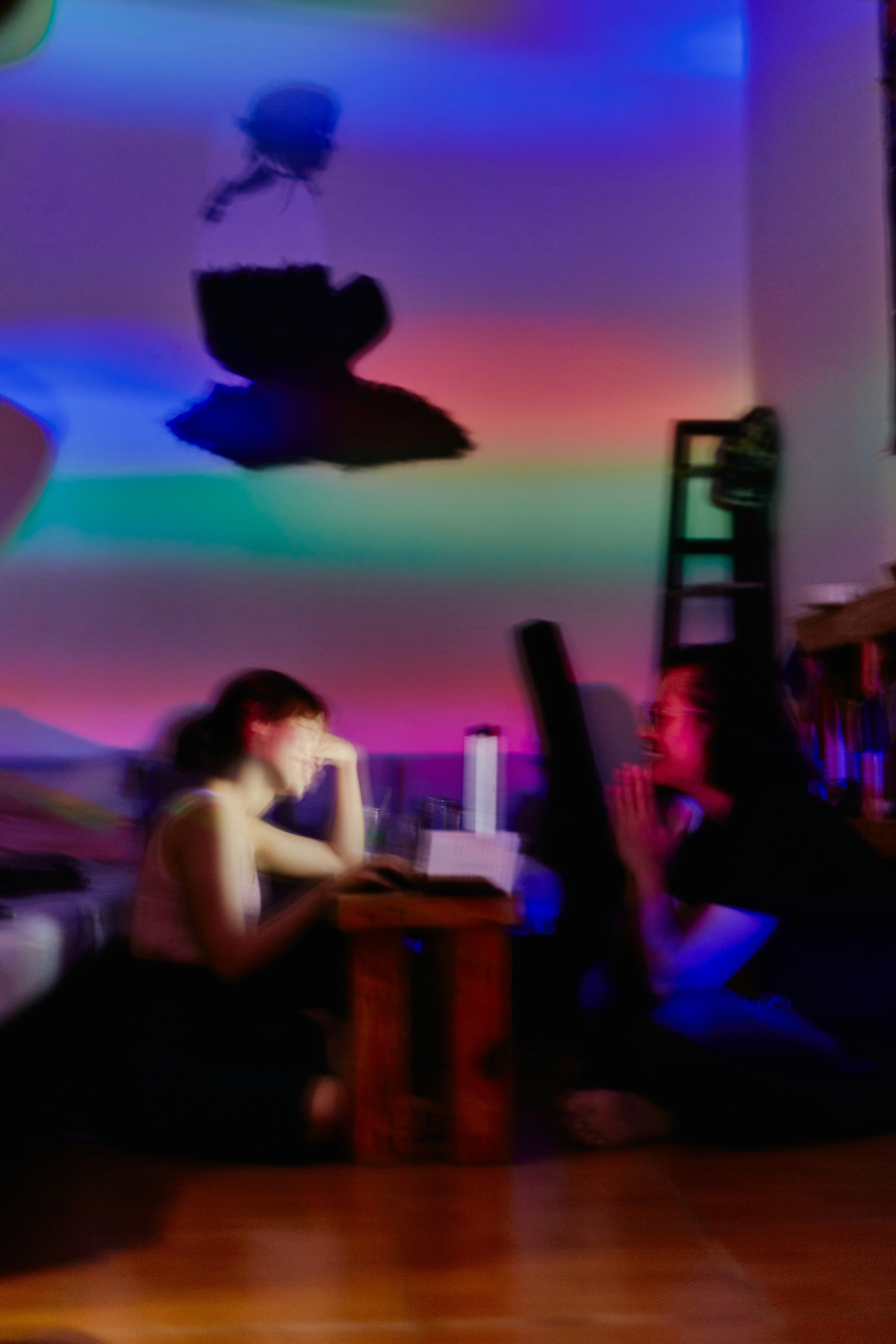 Echoes in Color: A Velvet Night of Shared Silence