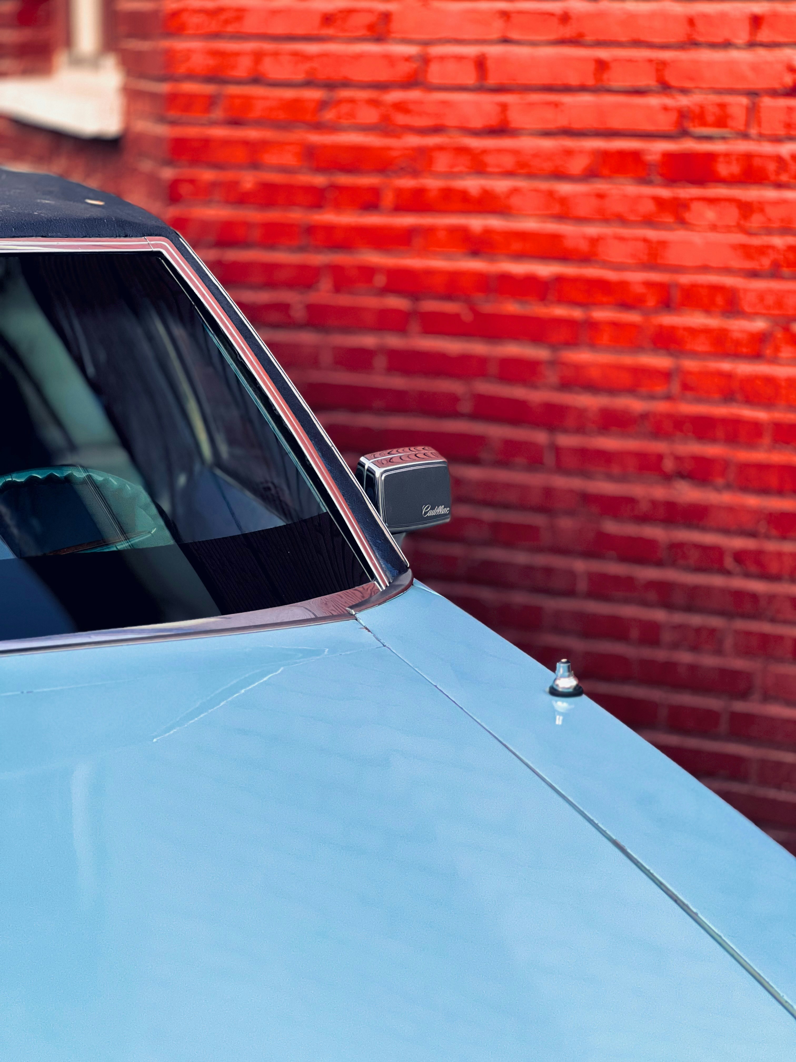 Blue Classic: A Glimpse of Chrome and Brick