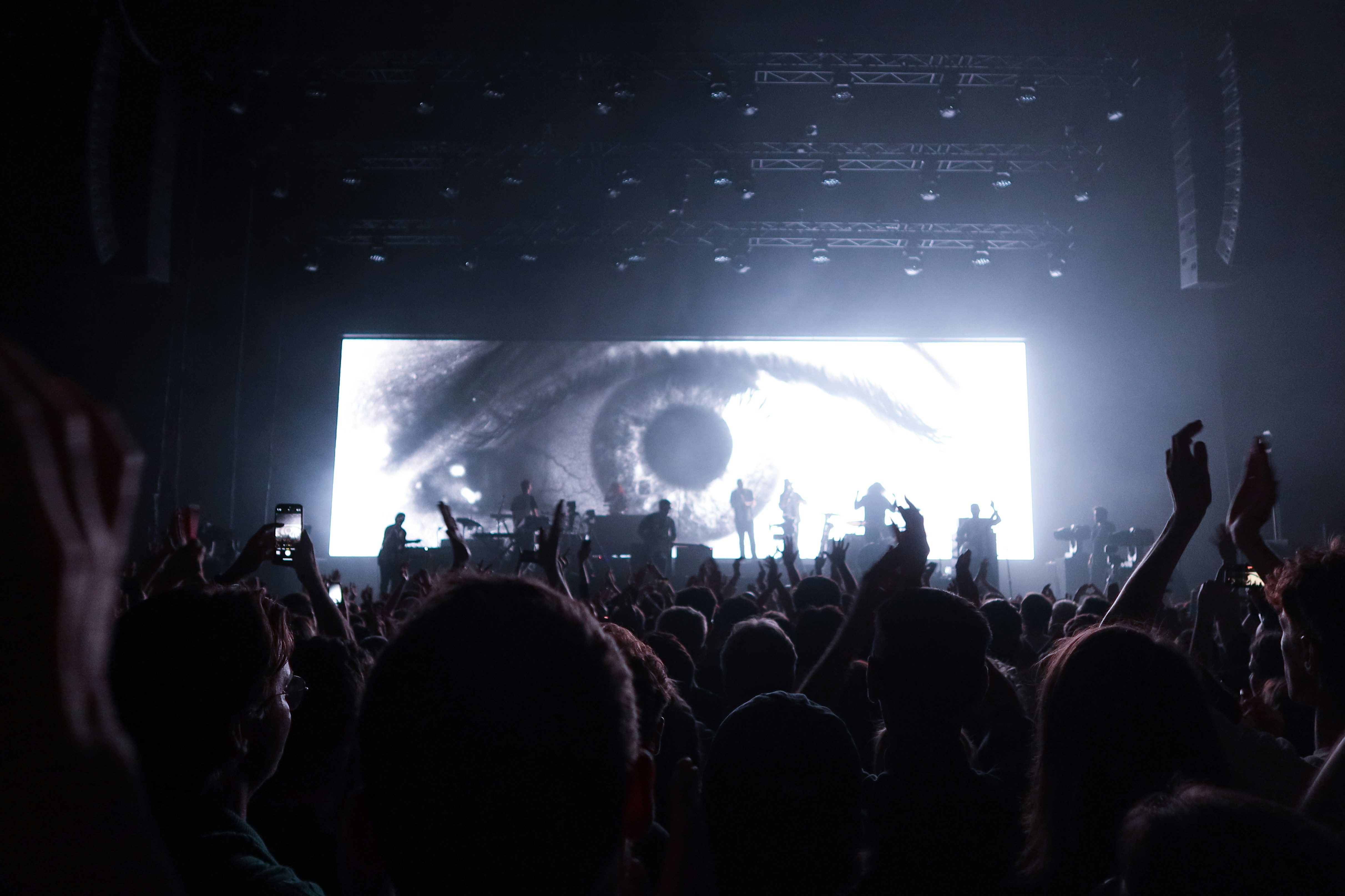 Eyes on the Pulse: The Giant Eye Screen Dominates a Thrilling Concert Crowd