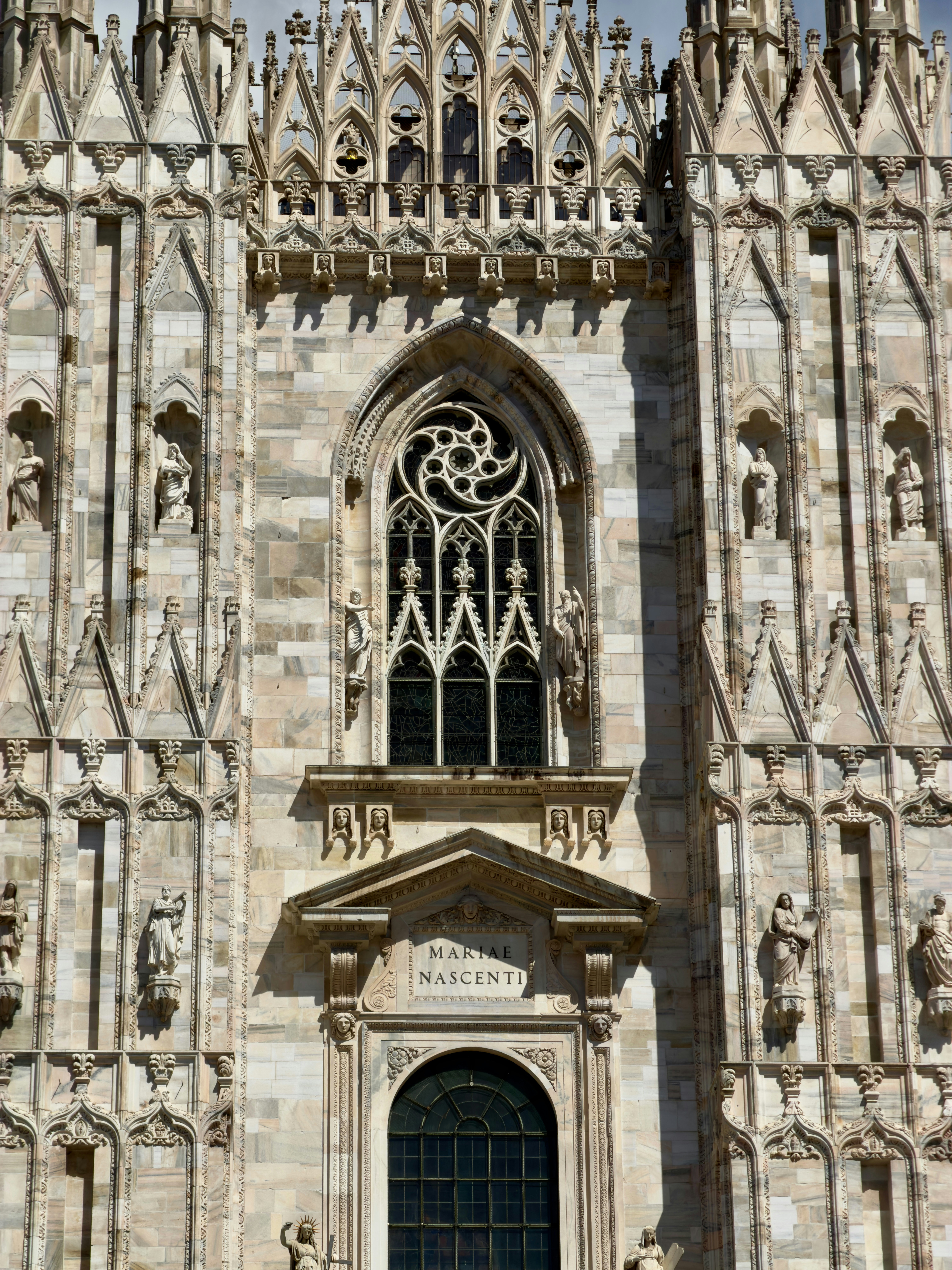 Gothic Facade in Quiet Symmetry