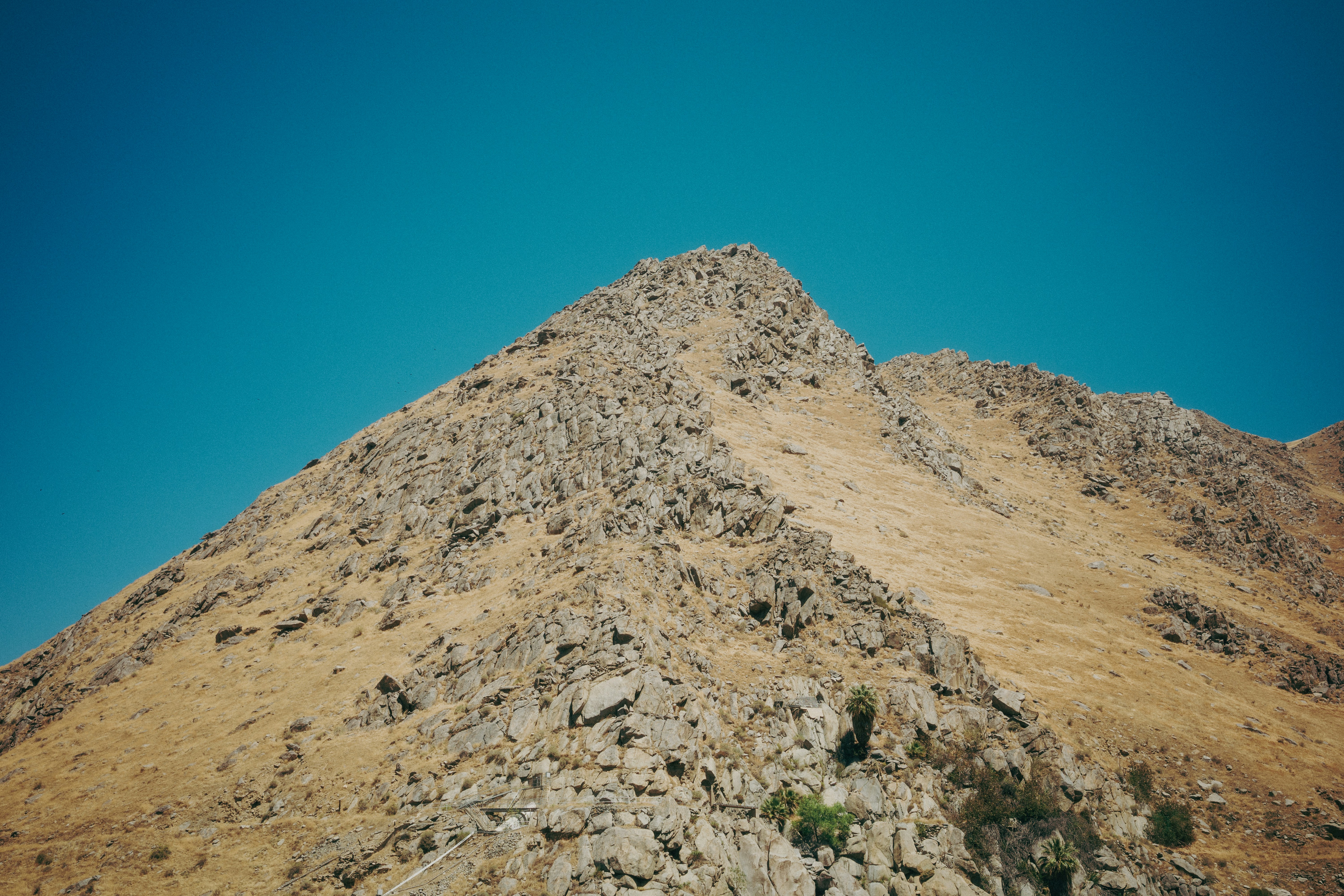 Apex of Quiet Granite under a Clear Sky