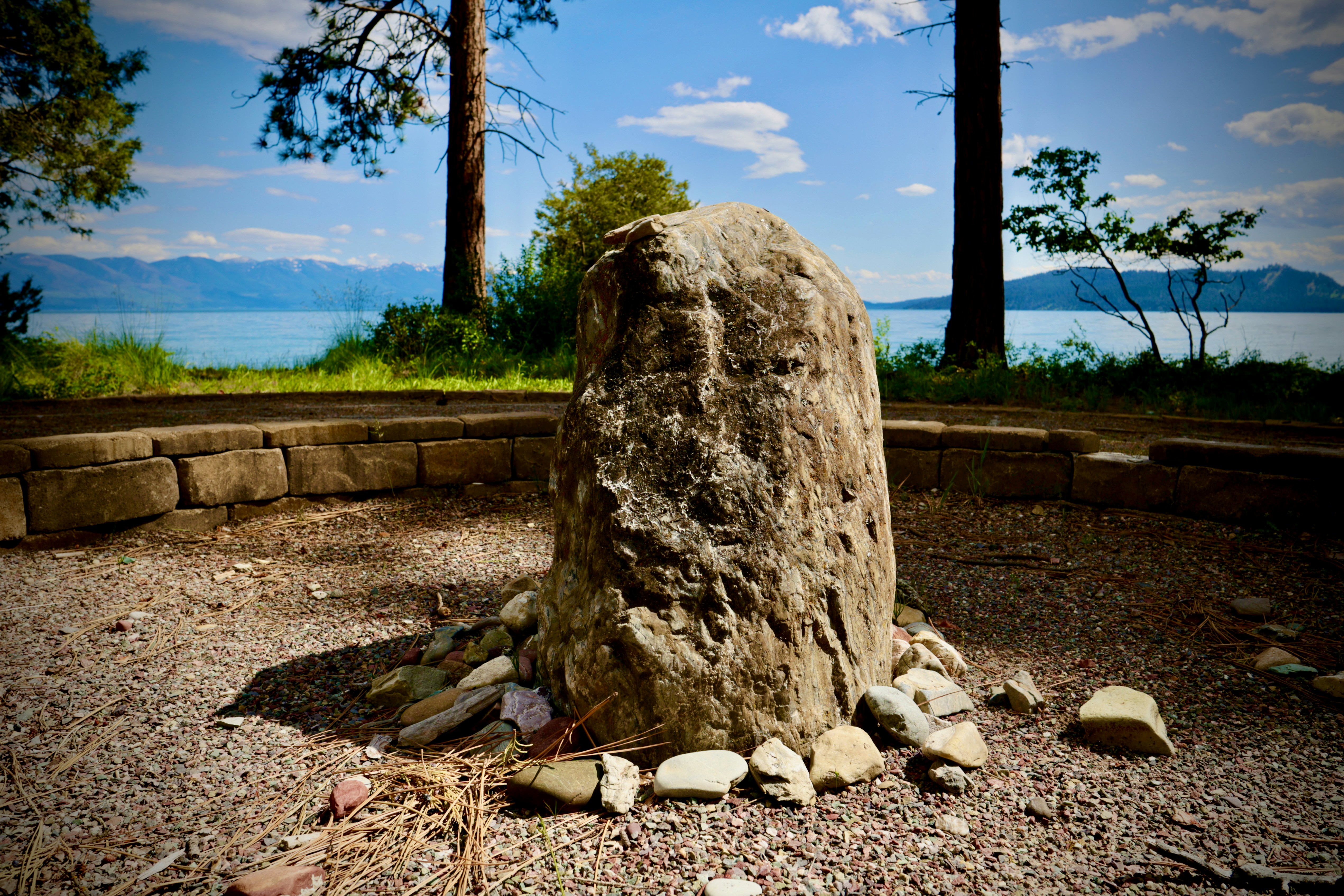 Stone Sentinel by the Lake