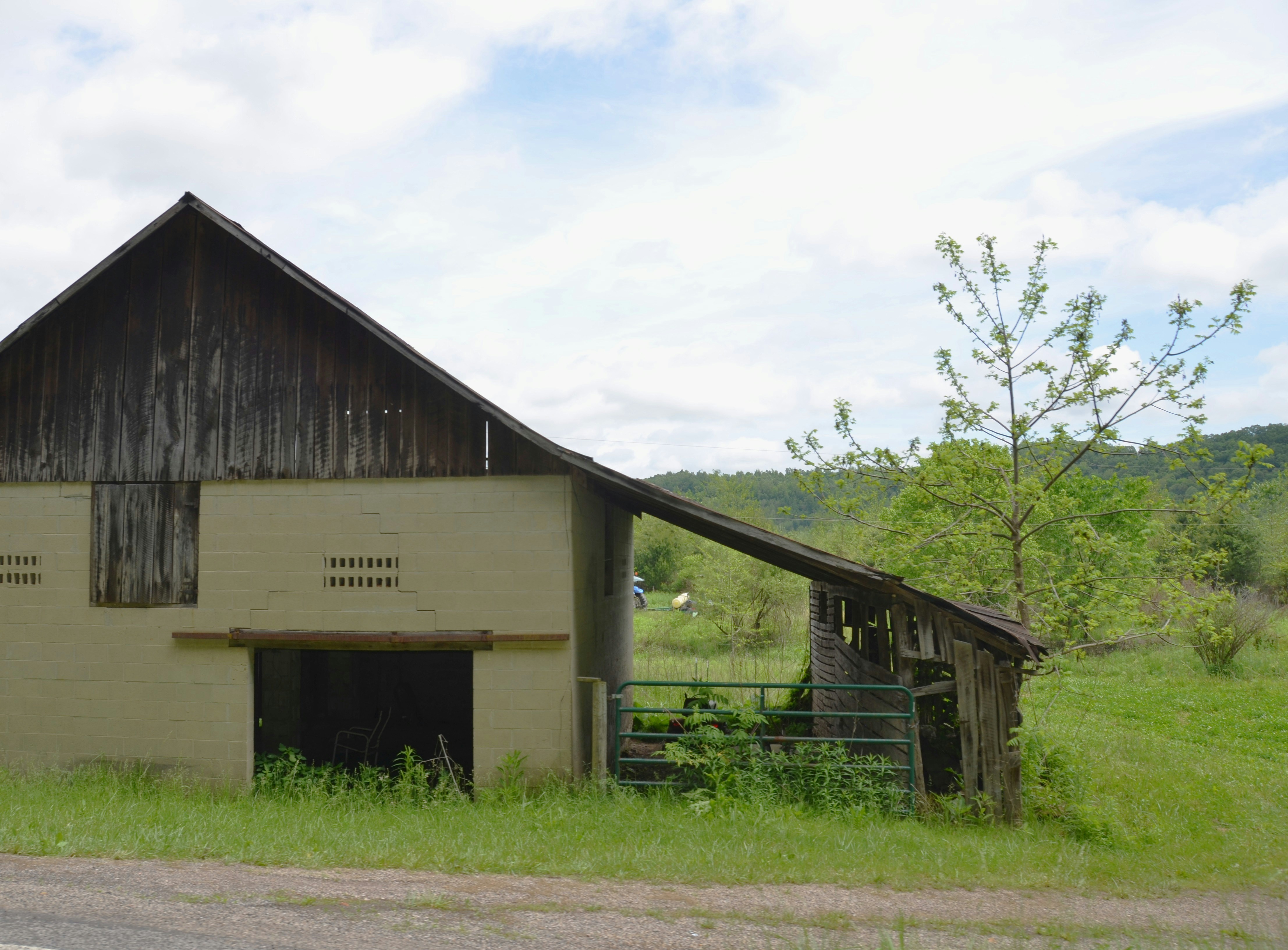 Abandoned Barn by the Quiet Road