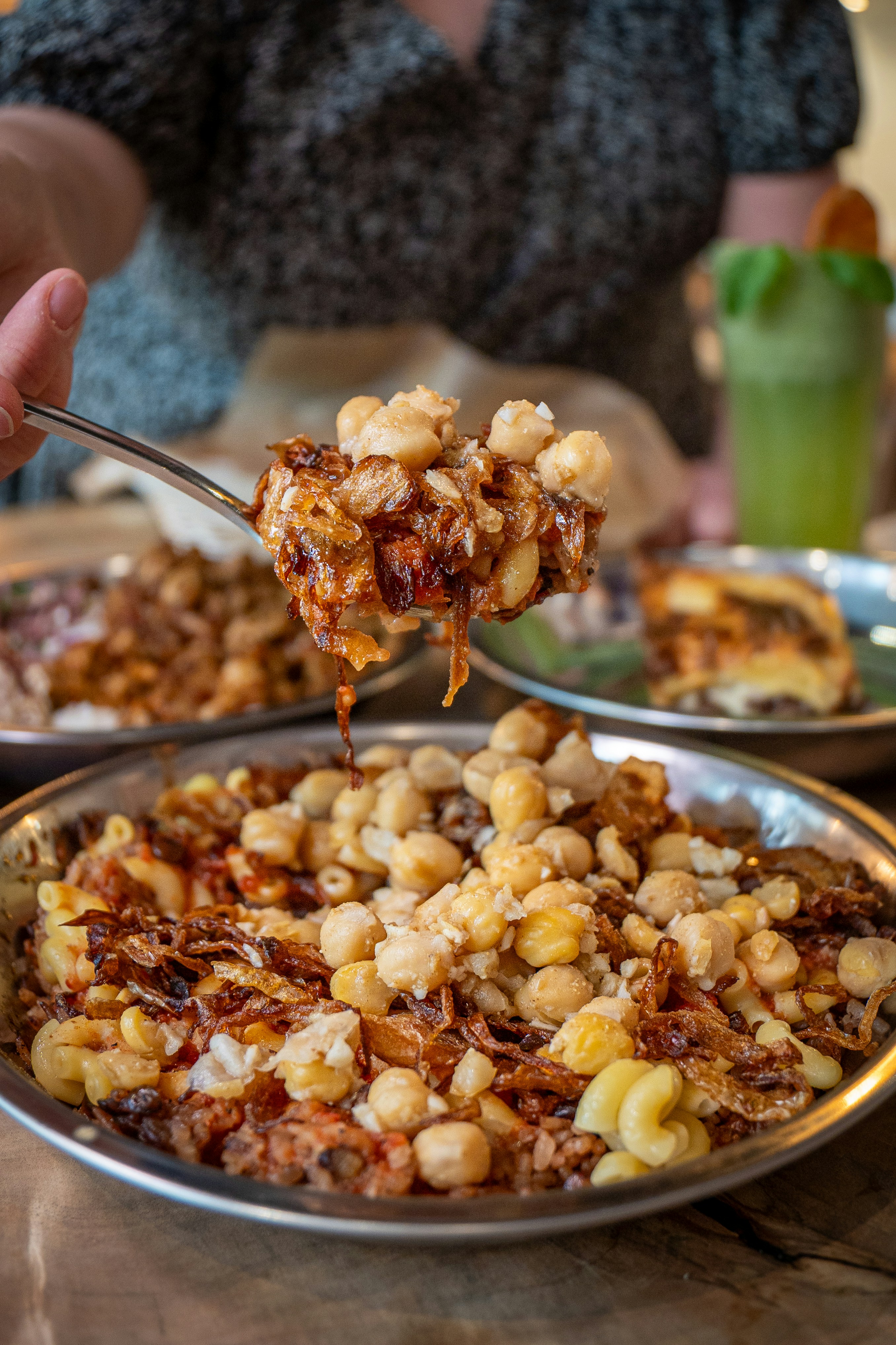 Spoonful of Crunch: Chickpeas and Caramelized Onions Take Center Stage