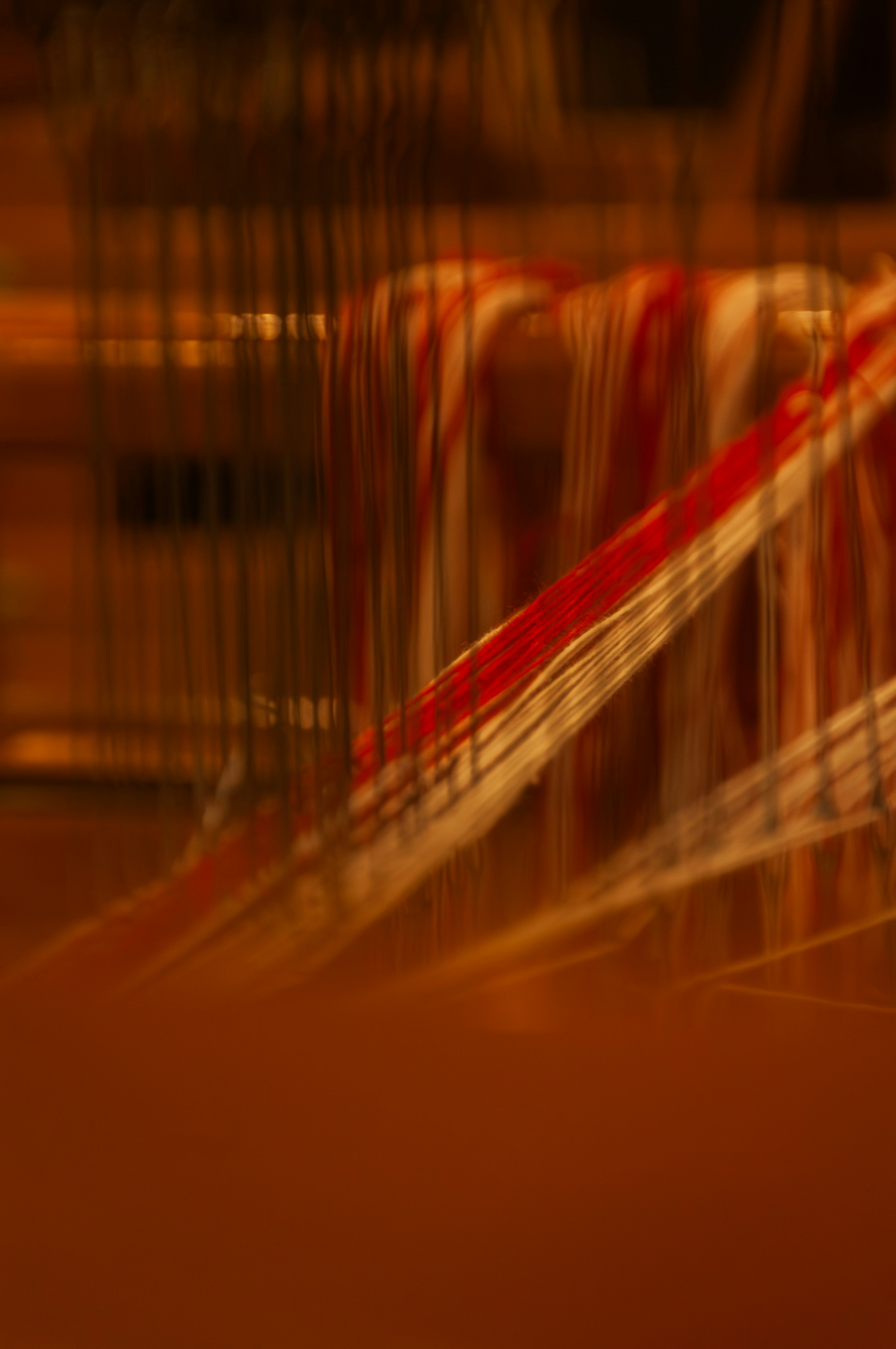 Warped Threads: A Glimpse of Loom and Light in Motion