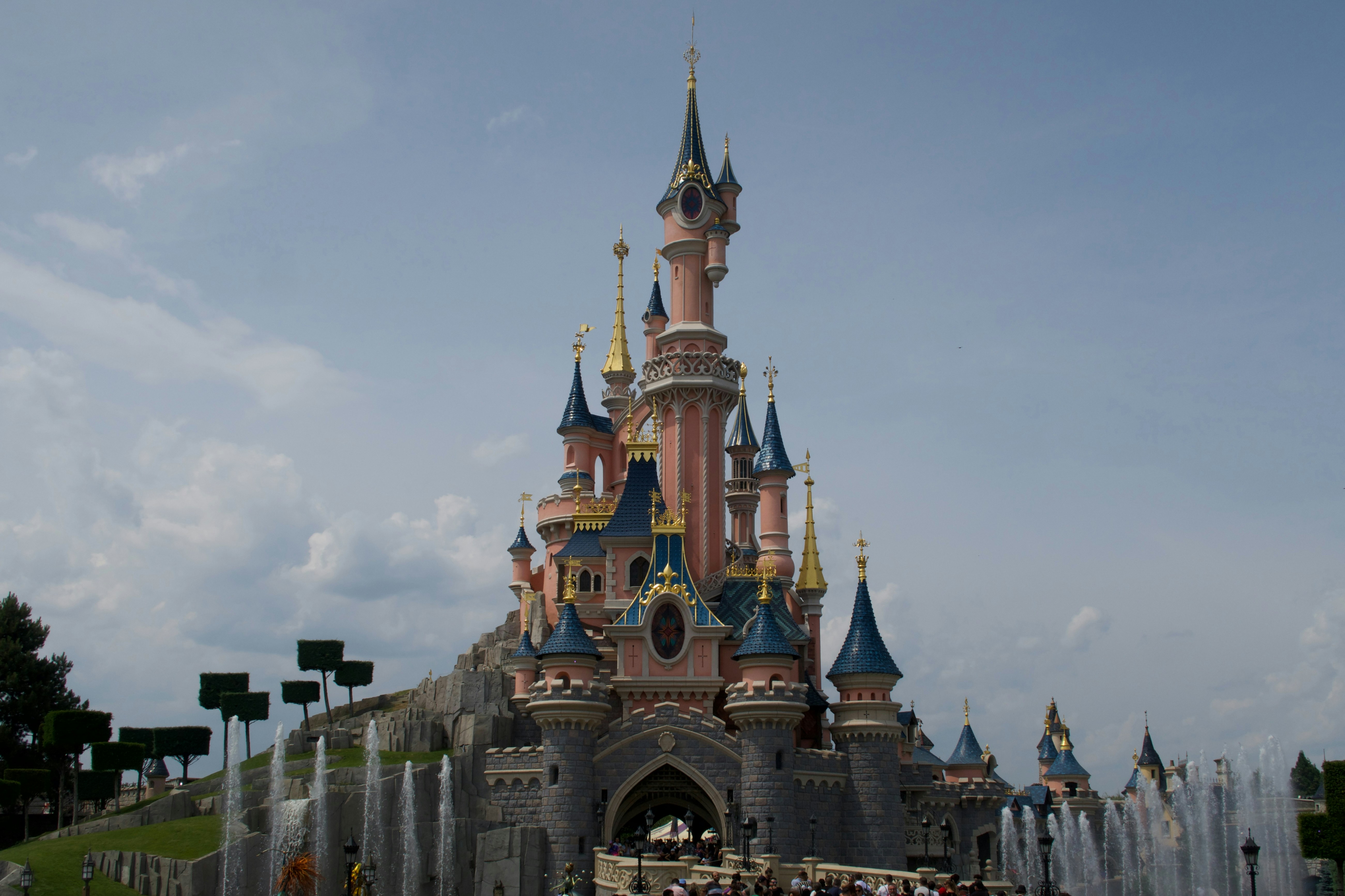 Castle in the Sky: Visitors flock to the glistening fairy-tale fortress