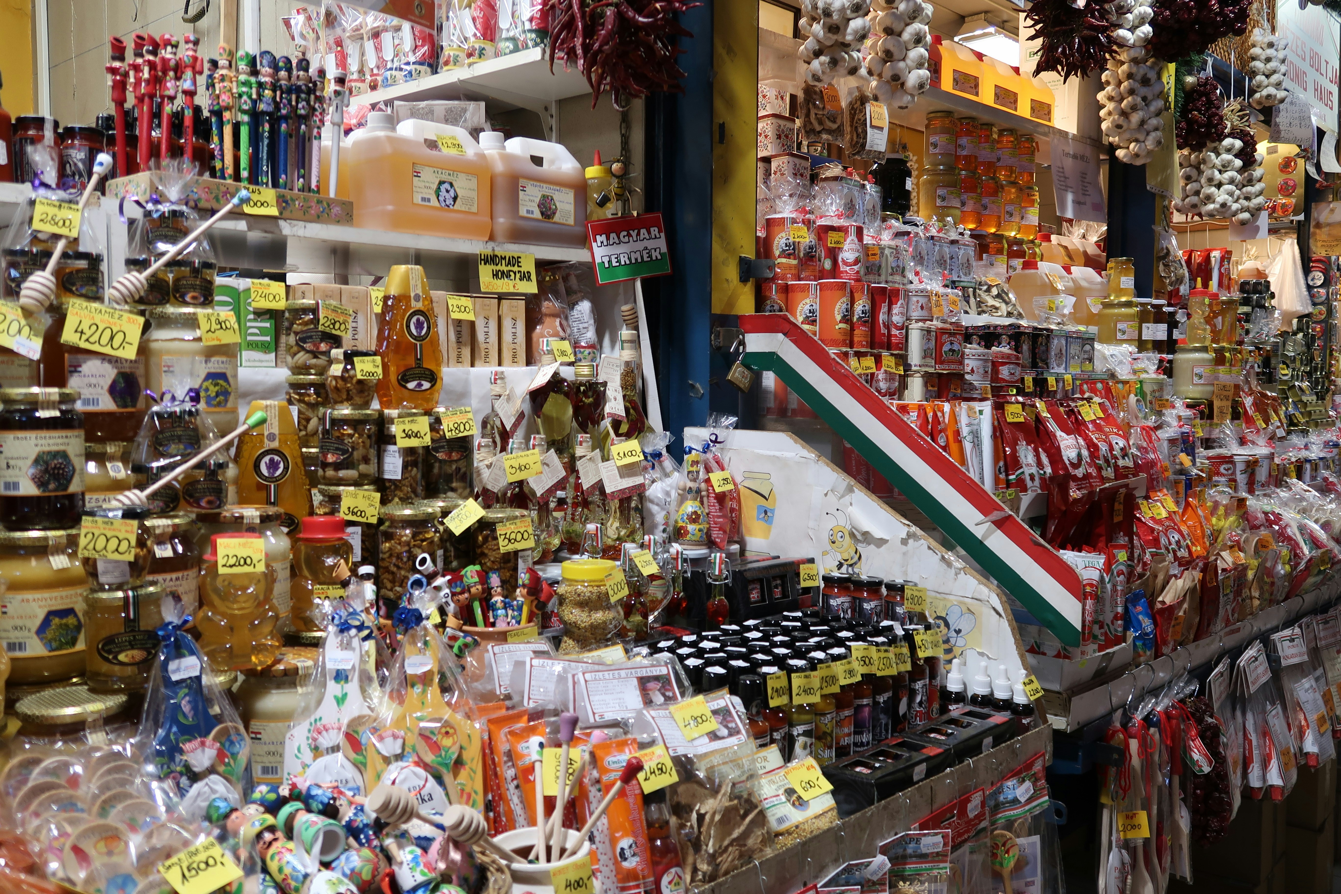 A Treasure Trove of Holiday Delights at a Street Market Stall