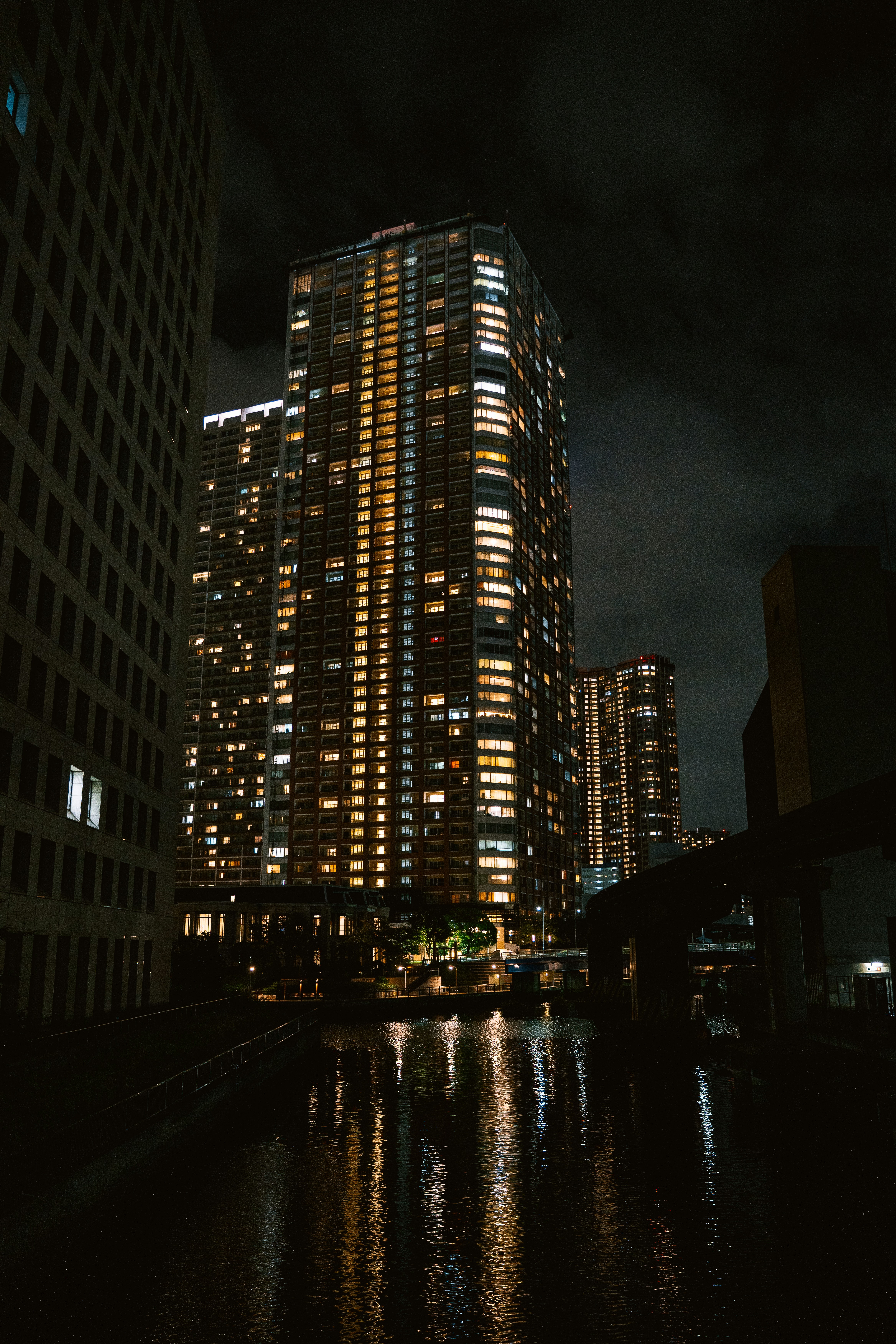 Midnight Highrise Reflections