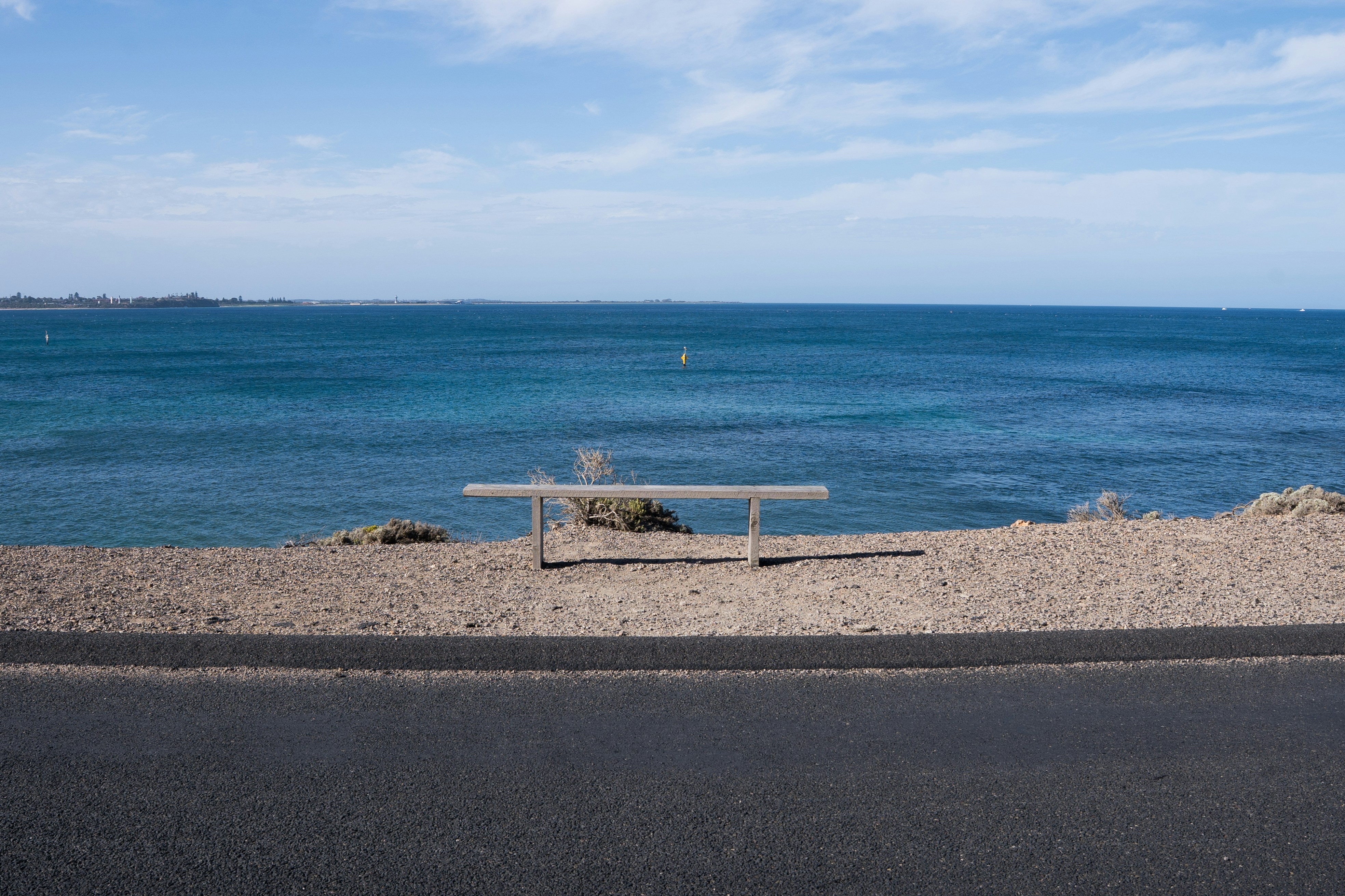 Sea Bench at the Edge of Calm