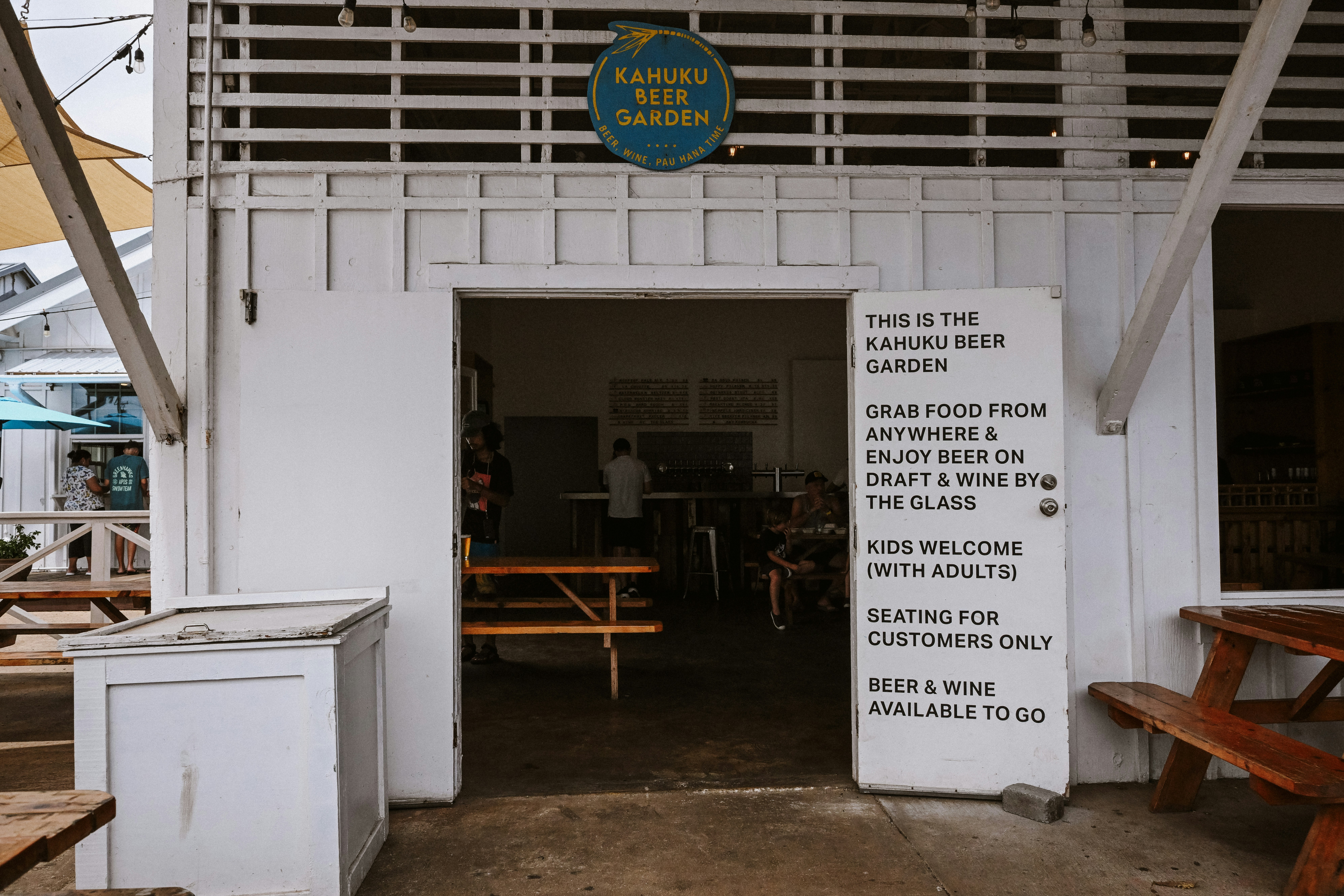 A Quiet Welcome at Kahuku Beer Garden