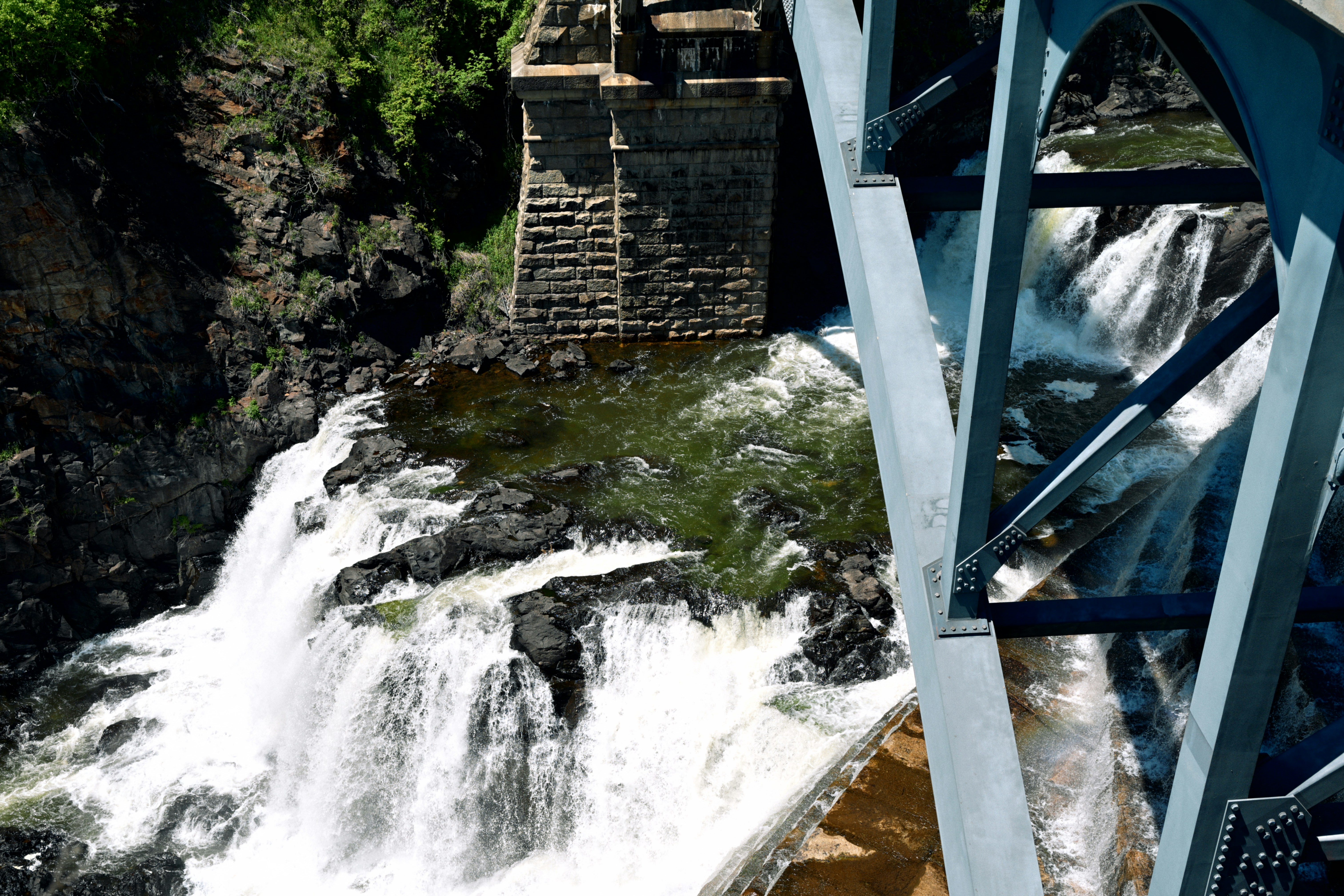Blue Iron Ramparts Over a Thundering Gorge