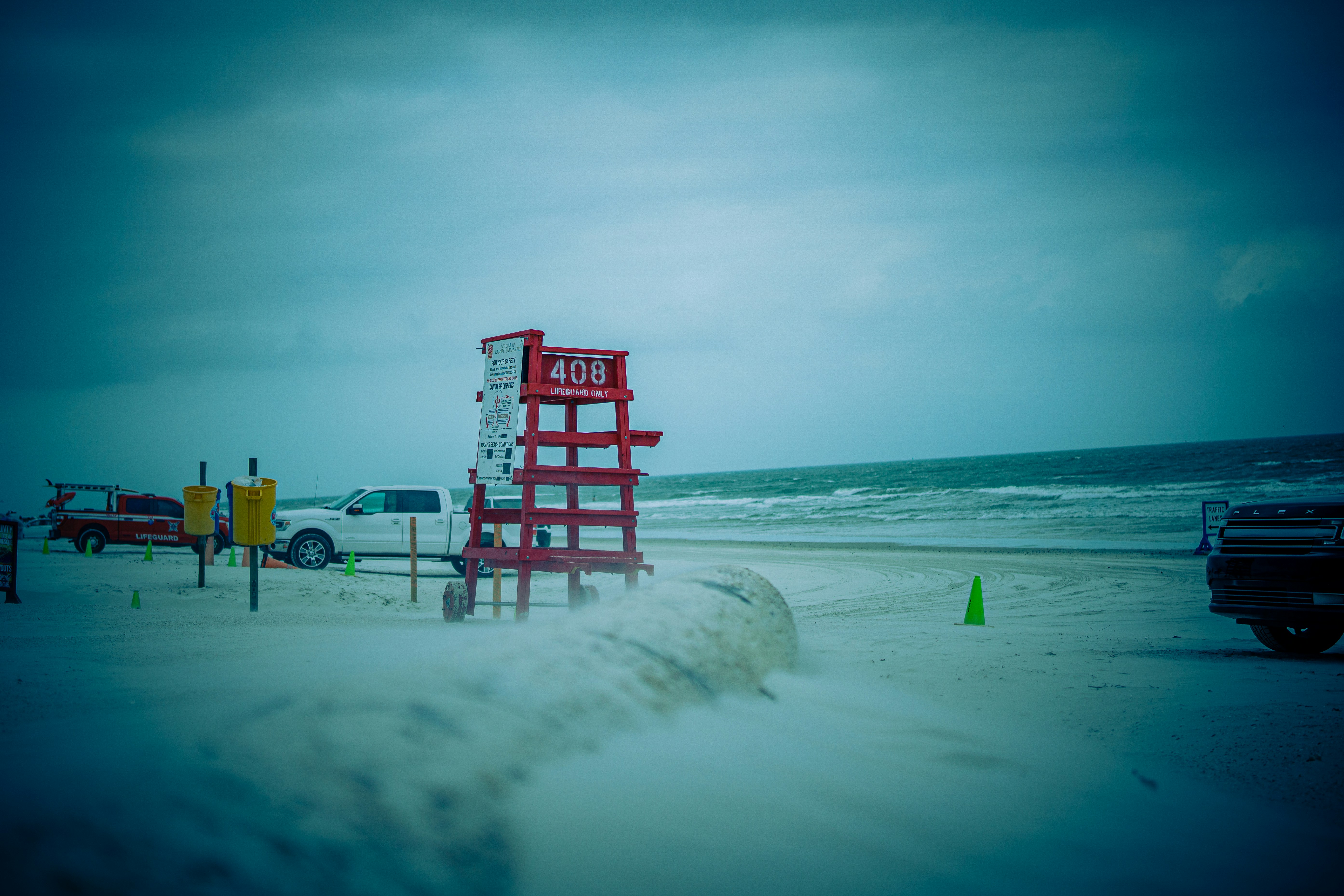 Lifeguard Tower at the Quiet Edge of Coastal Sand