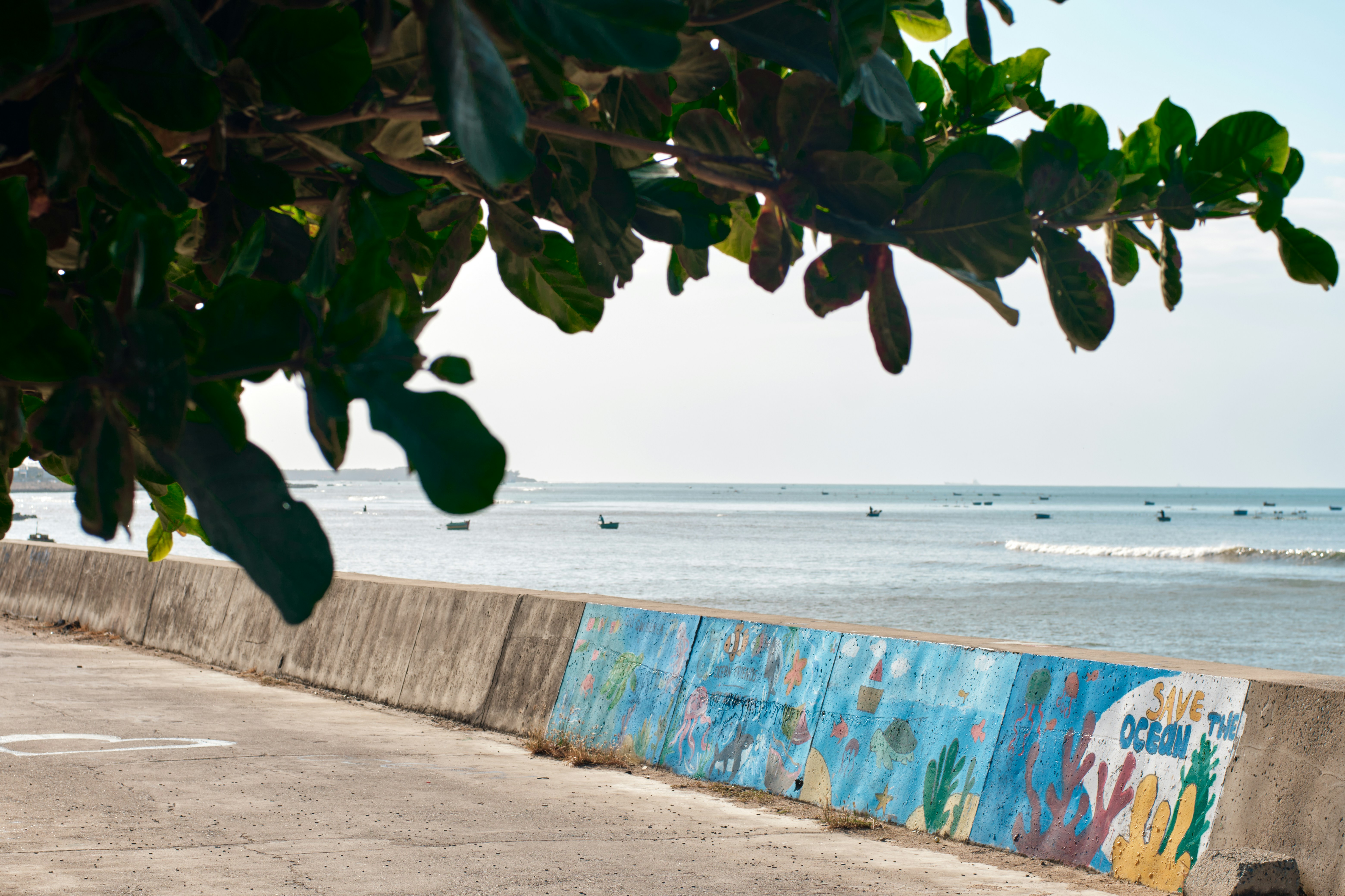 Coastal Mural and Shelter of Waves
