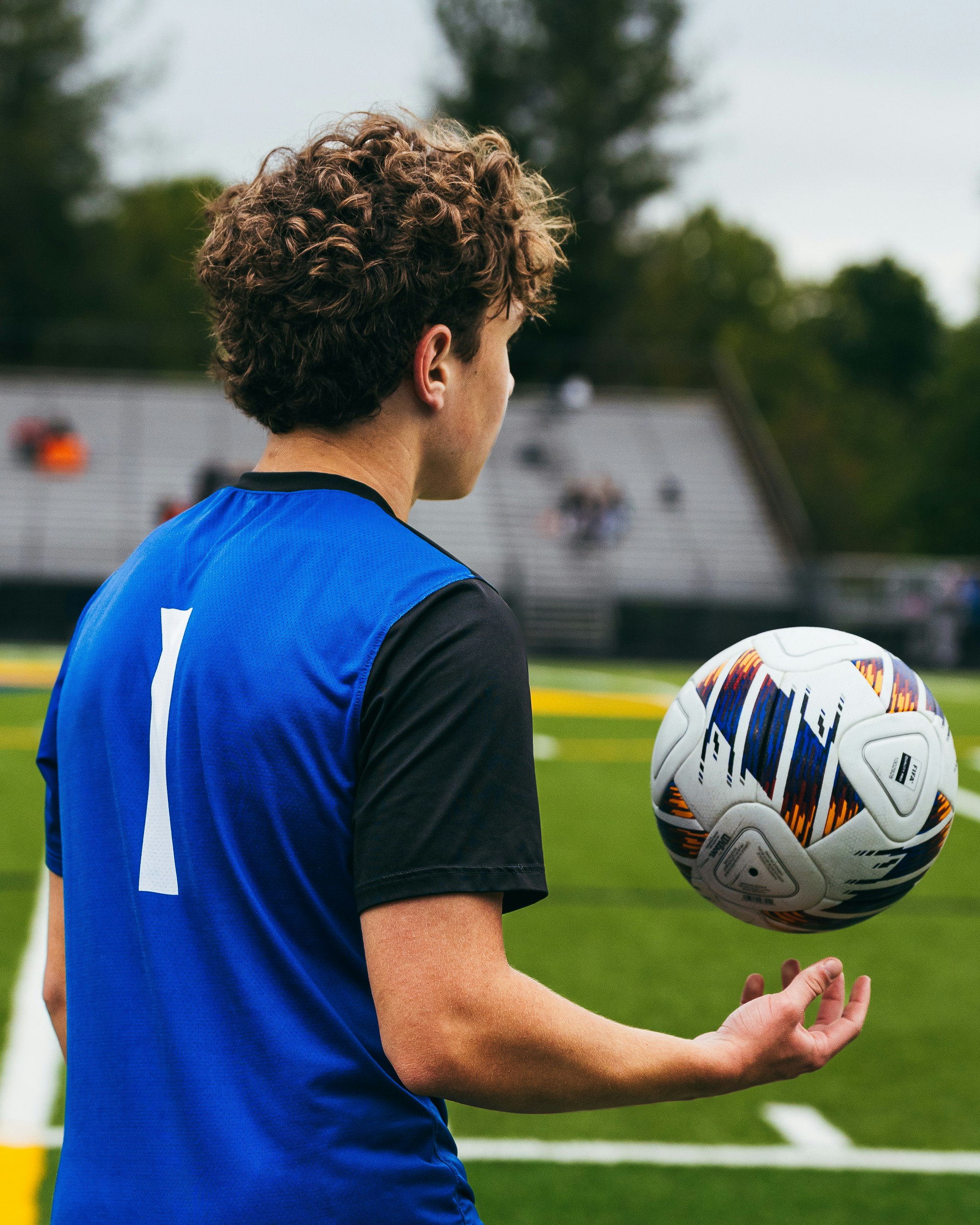 Blue Jersey, Bright Ball: A Youth Soccer Moment on the Field
