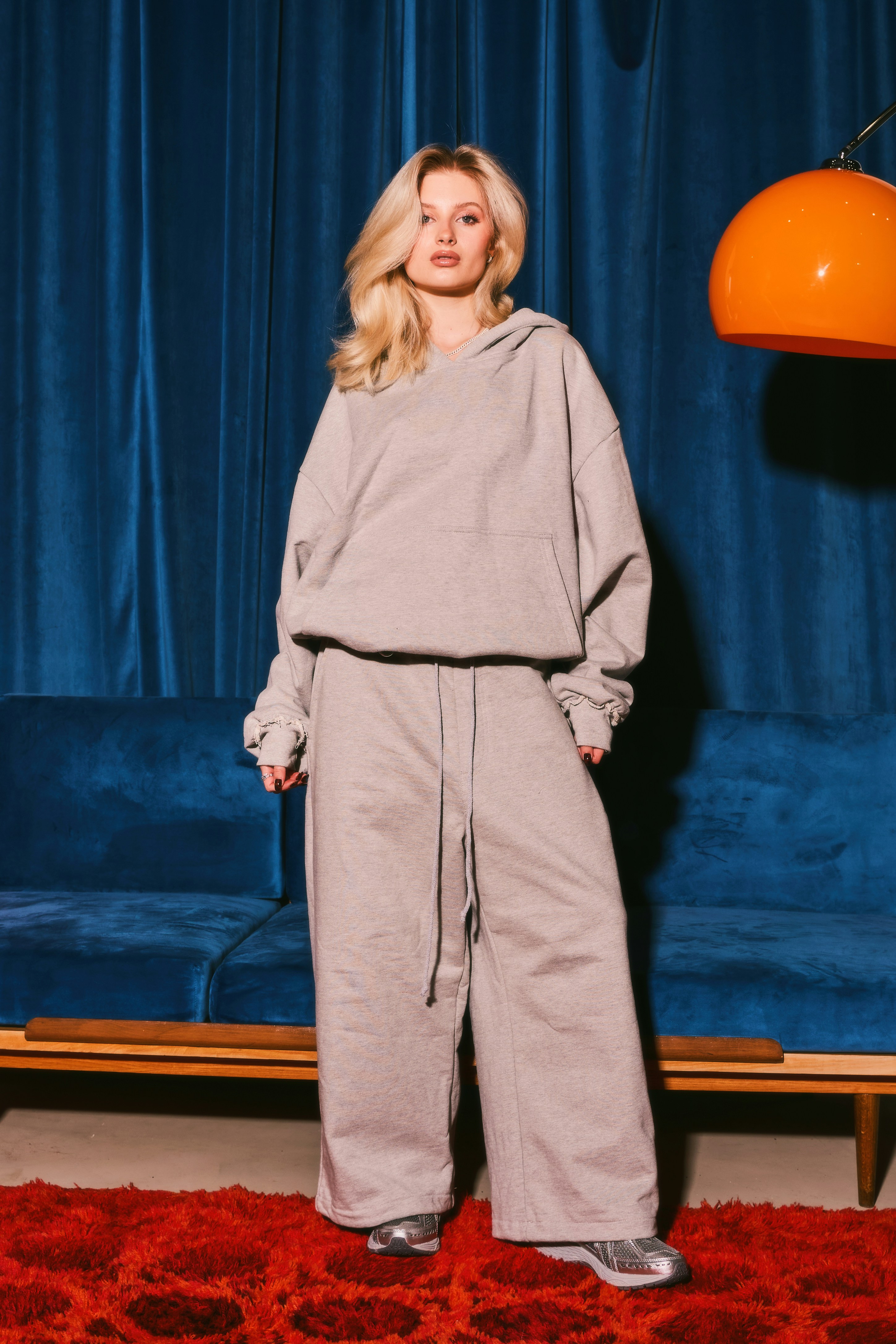 Soft Streetwear: A Calm Presence in Velvet Blue