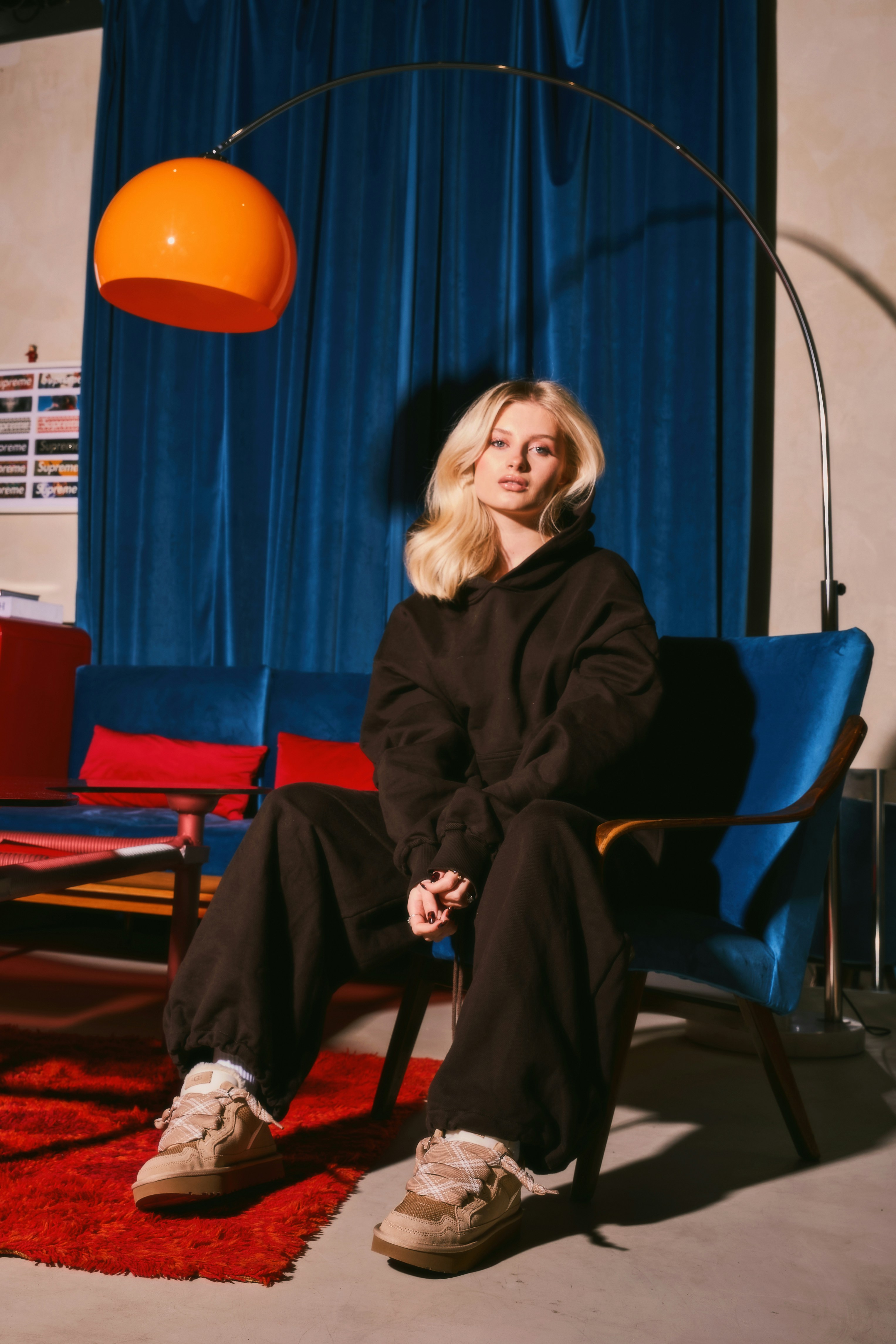 Blond Portrait in Velvet Quiet