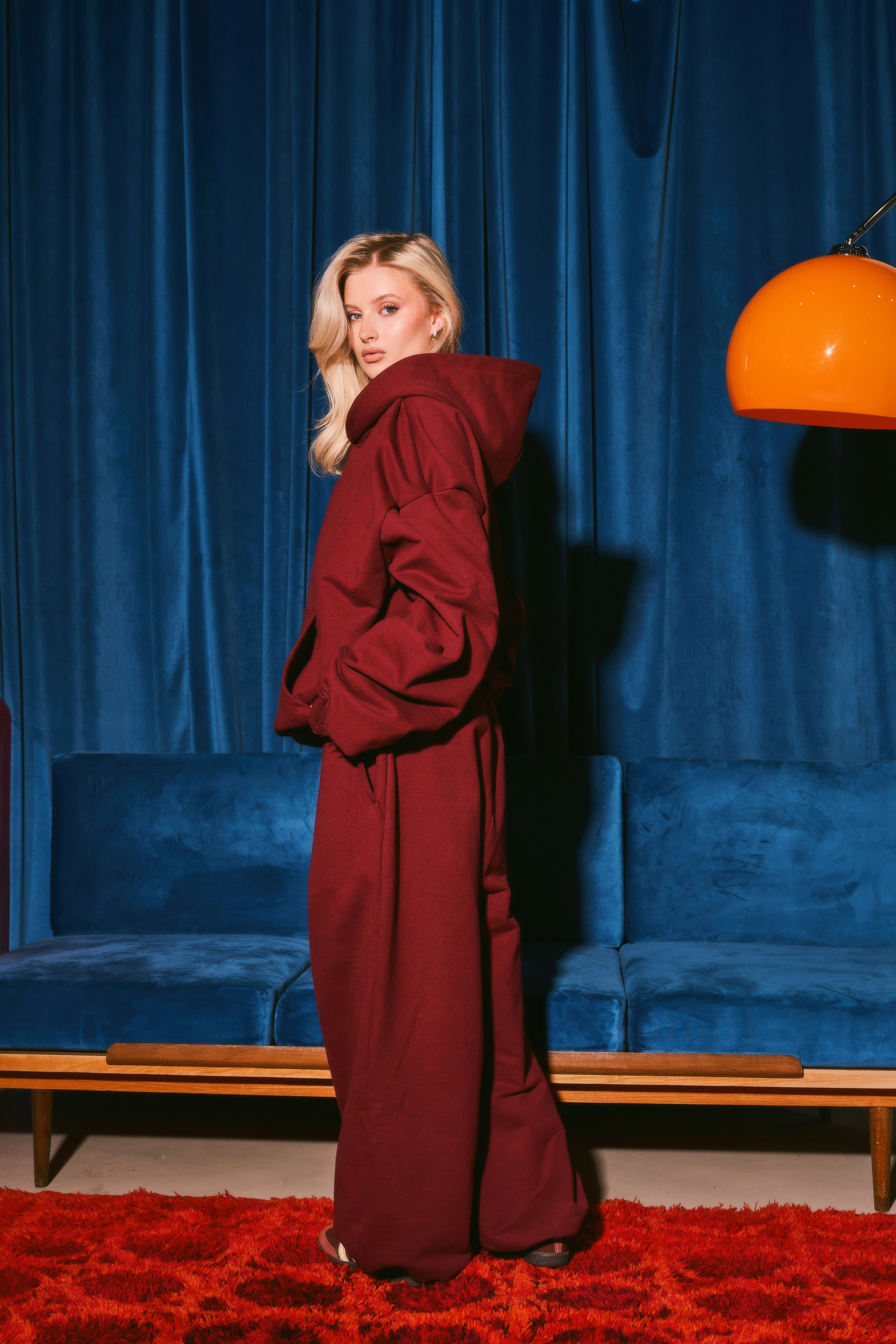 Crimson Hood in Velvet Studio