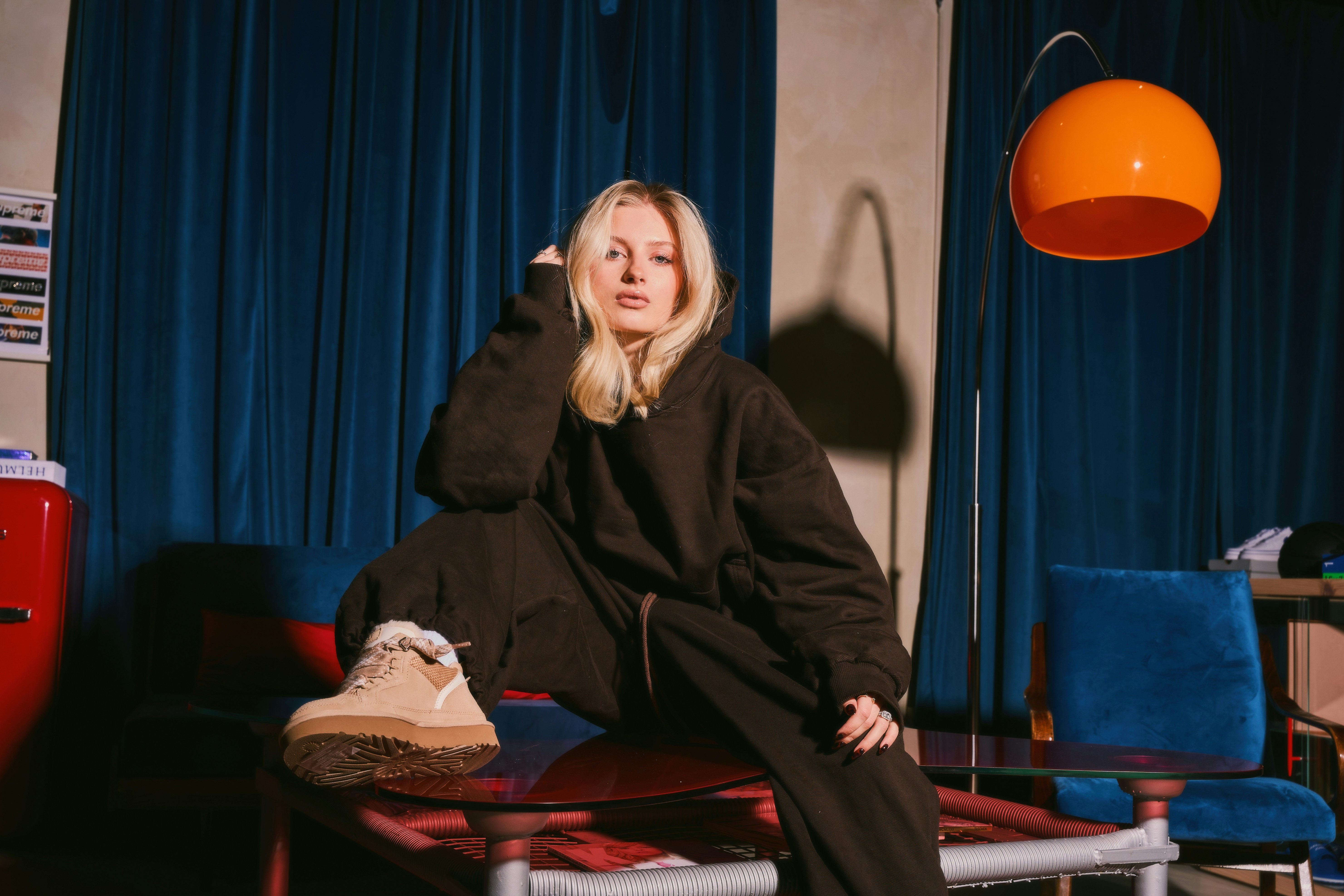 Midnight Lounge: Velvet Hoodies and Neon Echoes