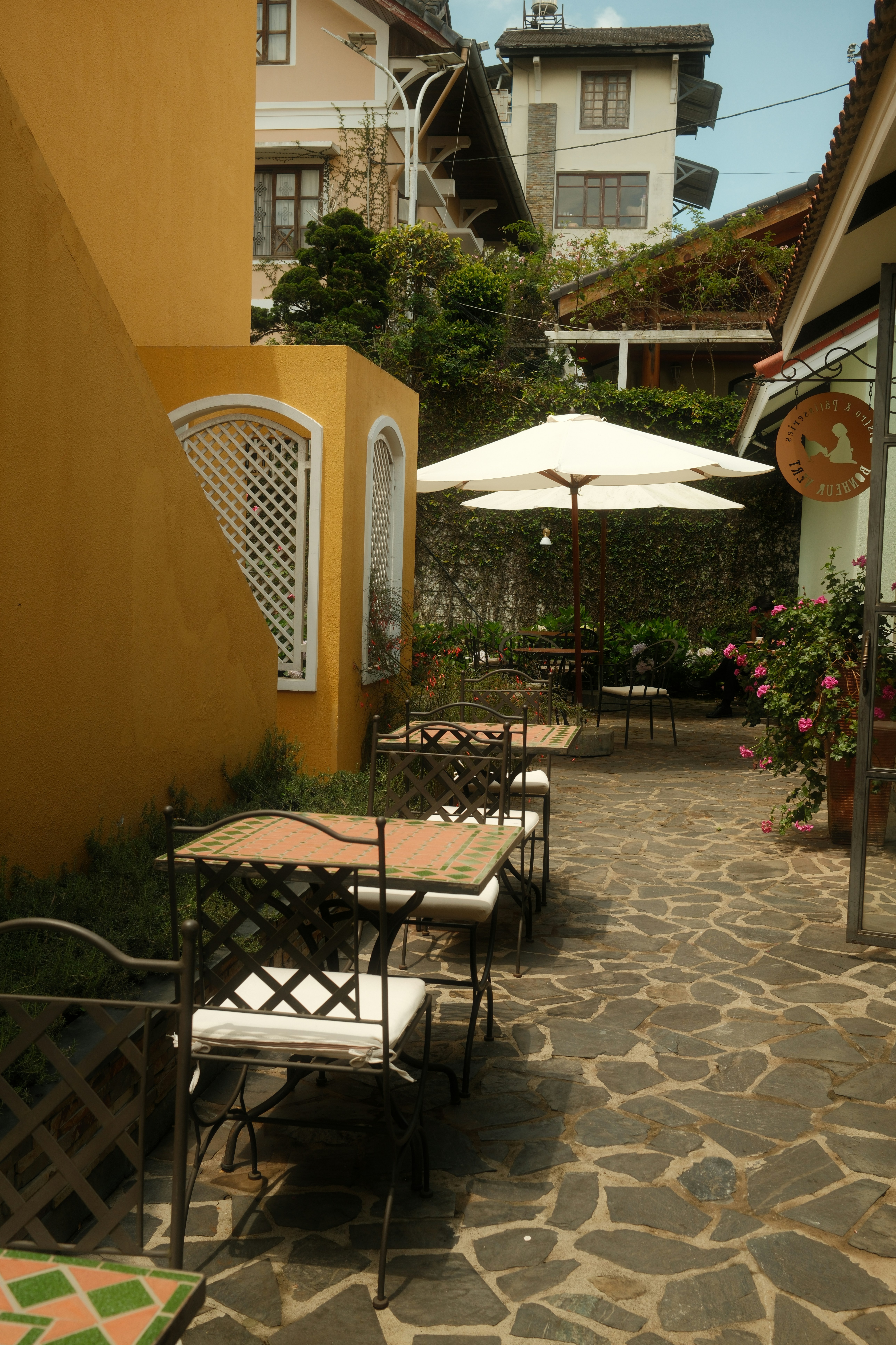 Cobbled Courtyard Serenade