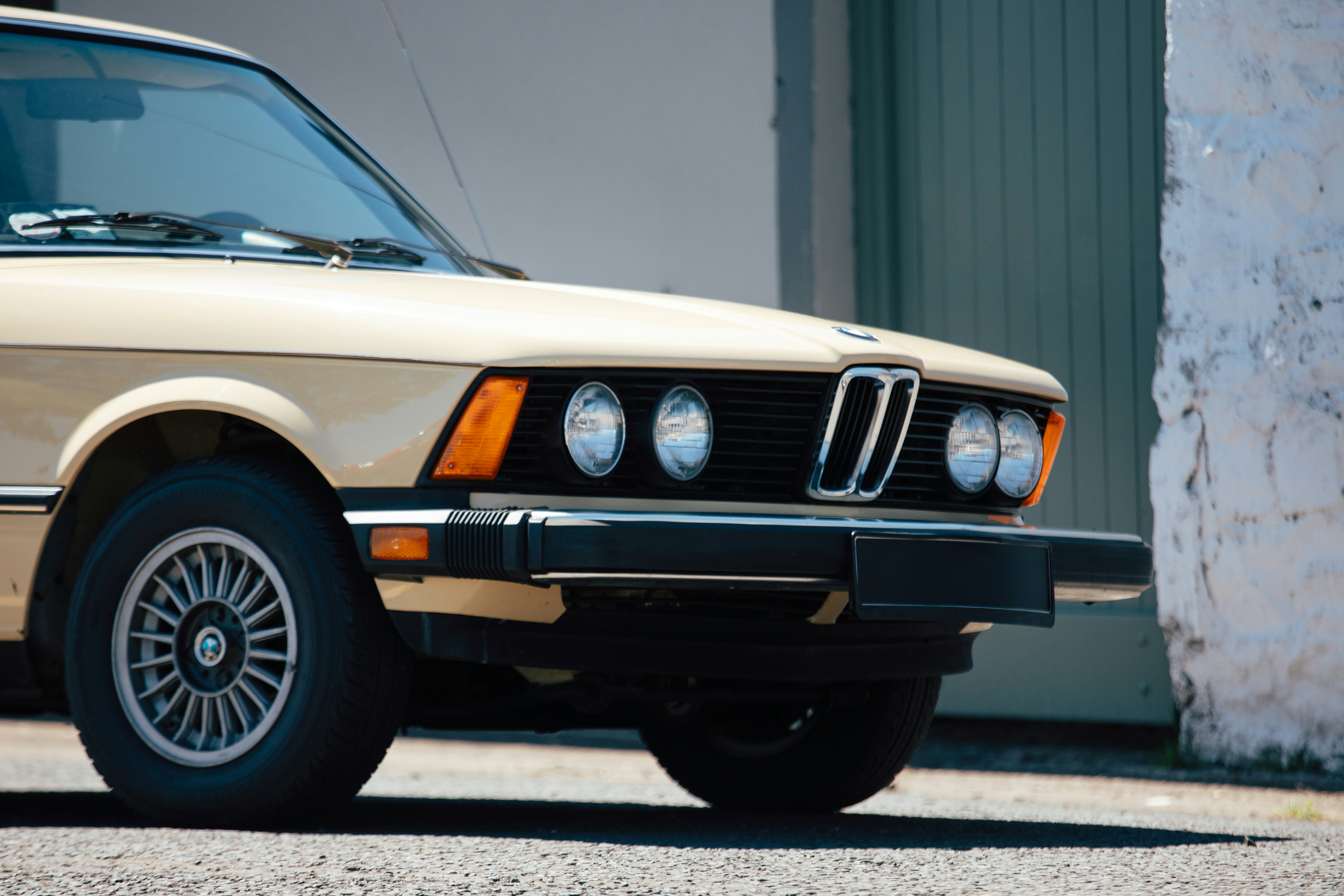 Front-Quarter Classic: The Beige BMW That Still Turns Heads