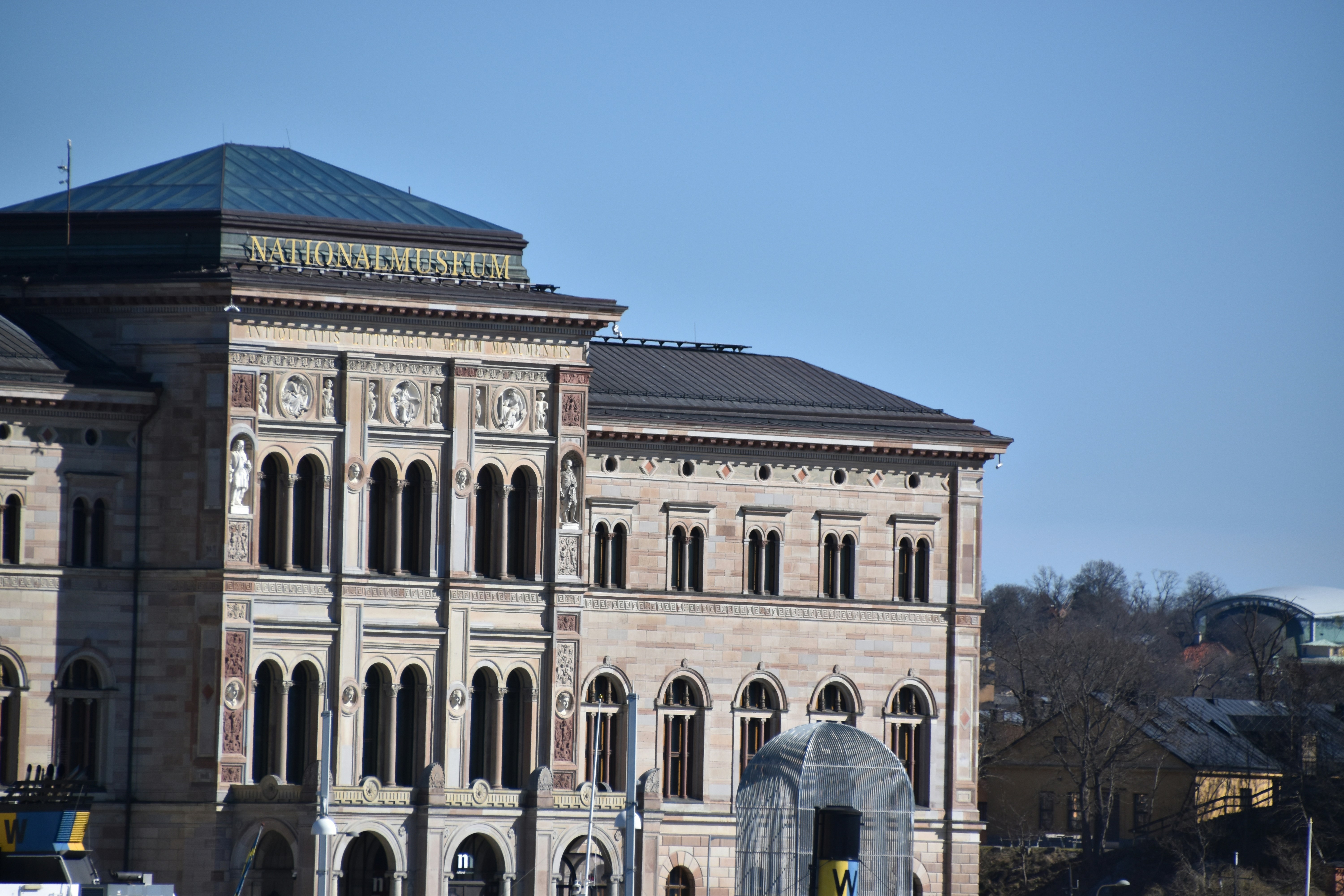 Cornerstone of a Historic Facade: The National Theater Boldly Framed