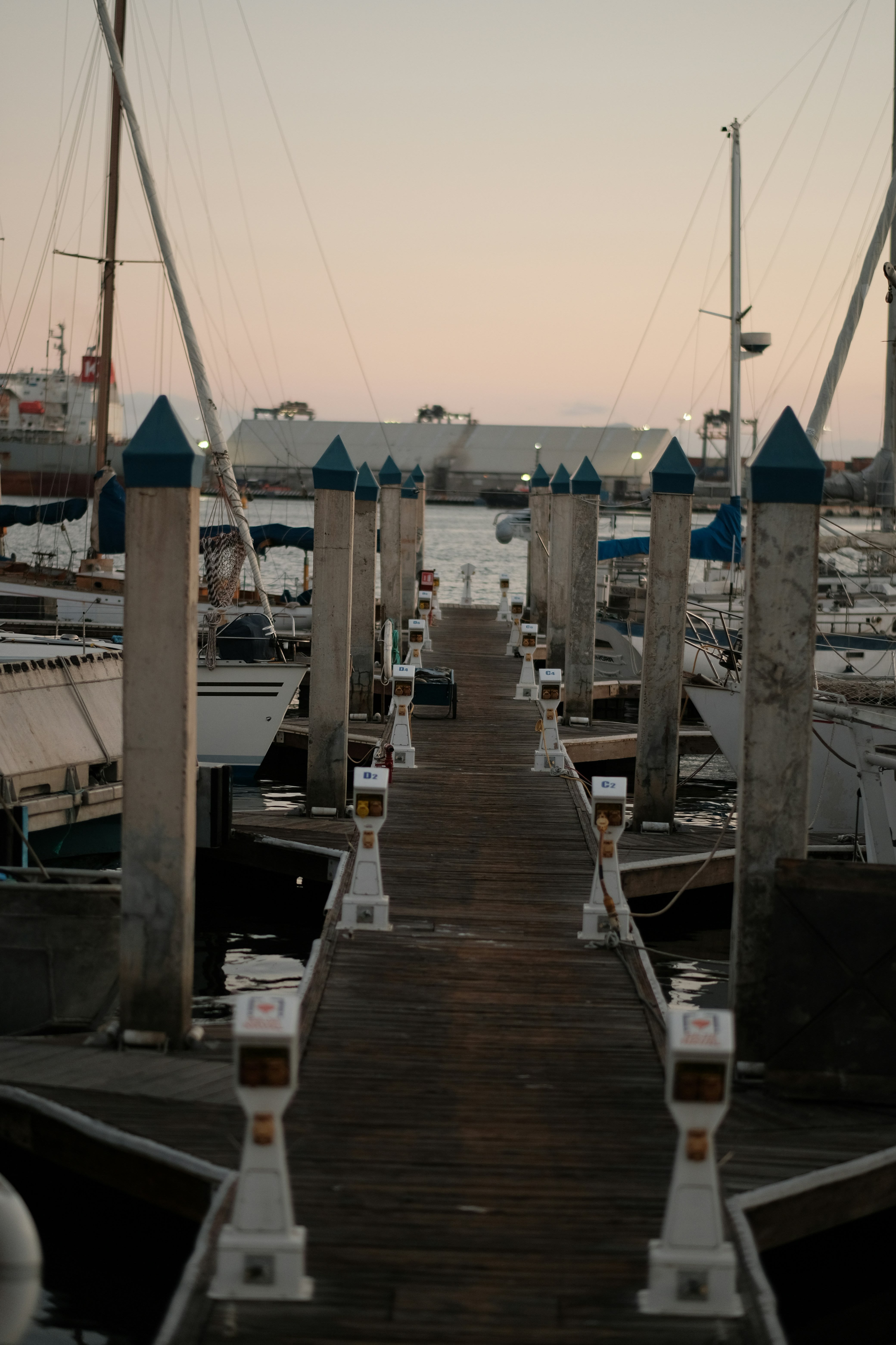 Anchor Path: A Quiet Marina Walk at Sunset