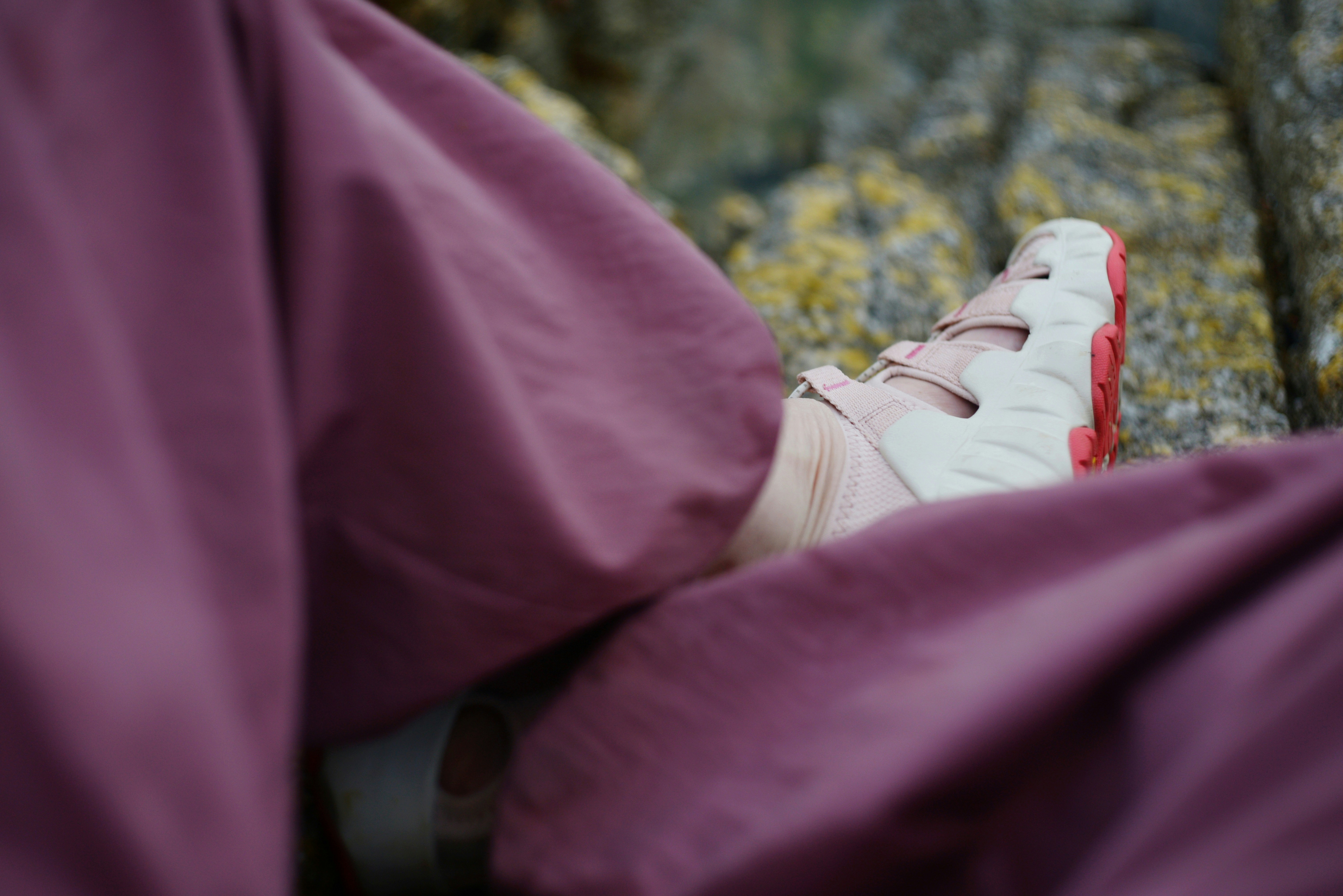 Footwear in Velvet Fold: A Quiet Moment of Comfort