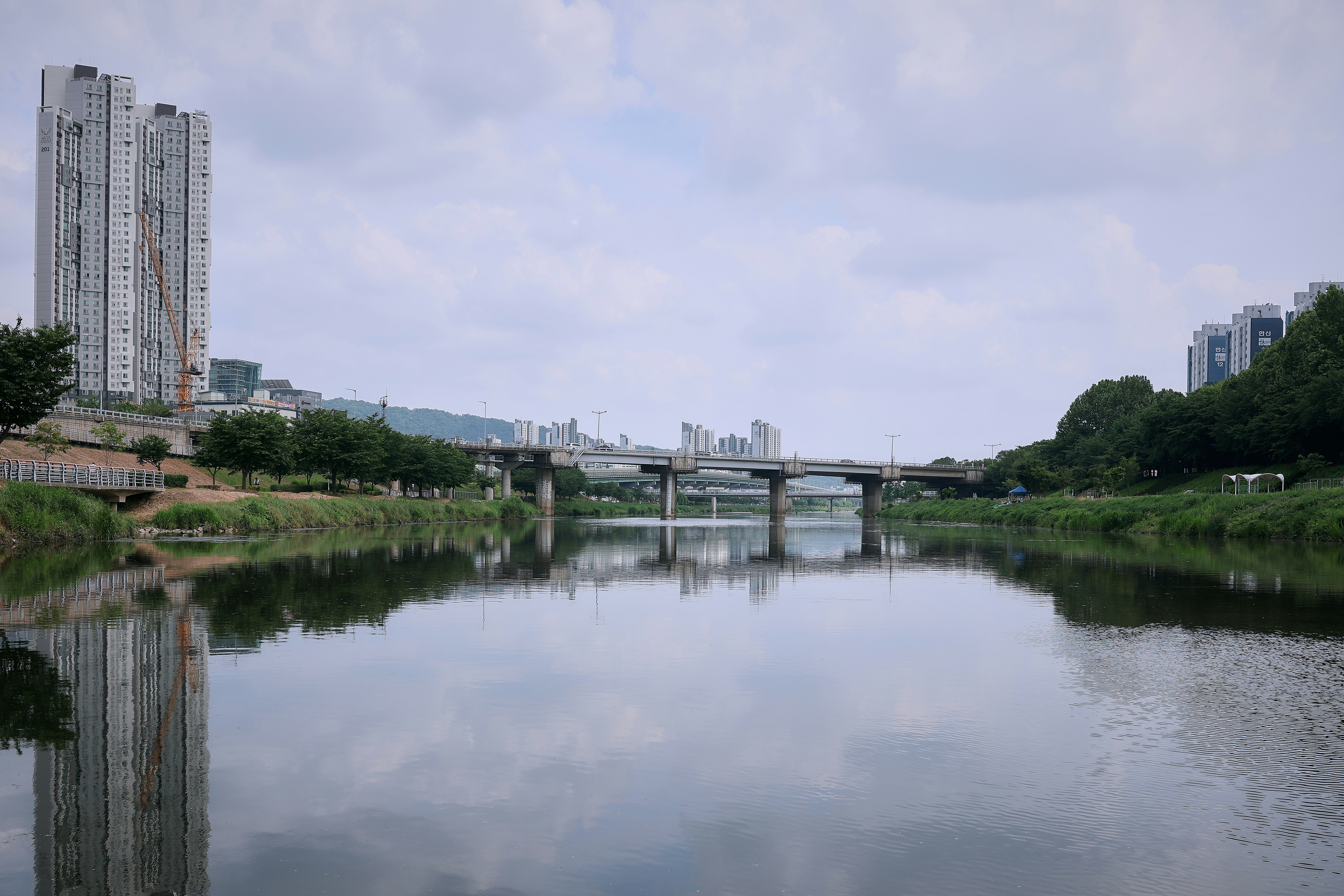 Bridge over a Quiet River at Dawn
