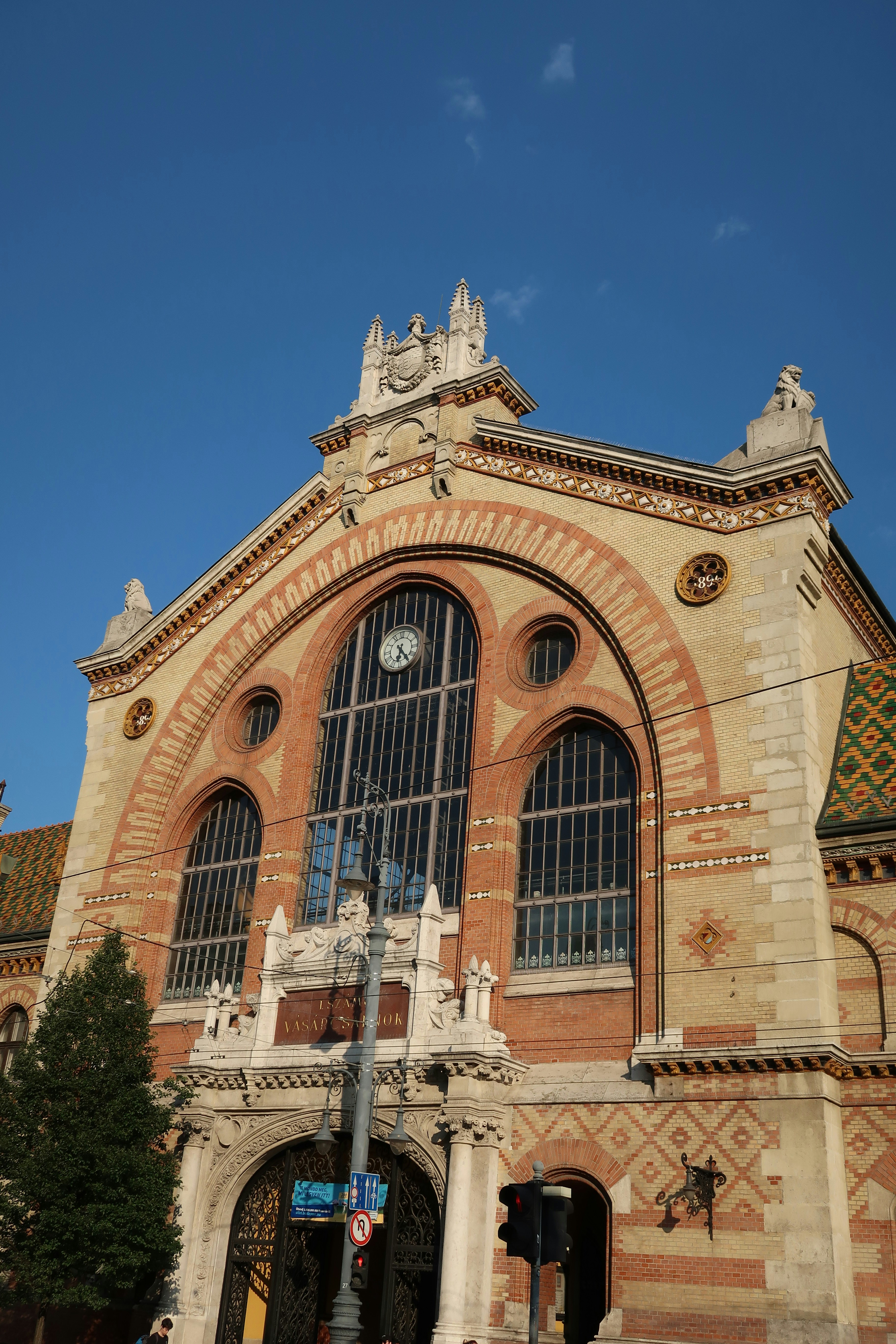 Cathedral façade under a clear blue sky
