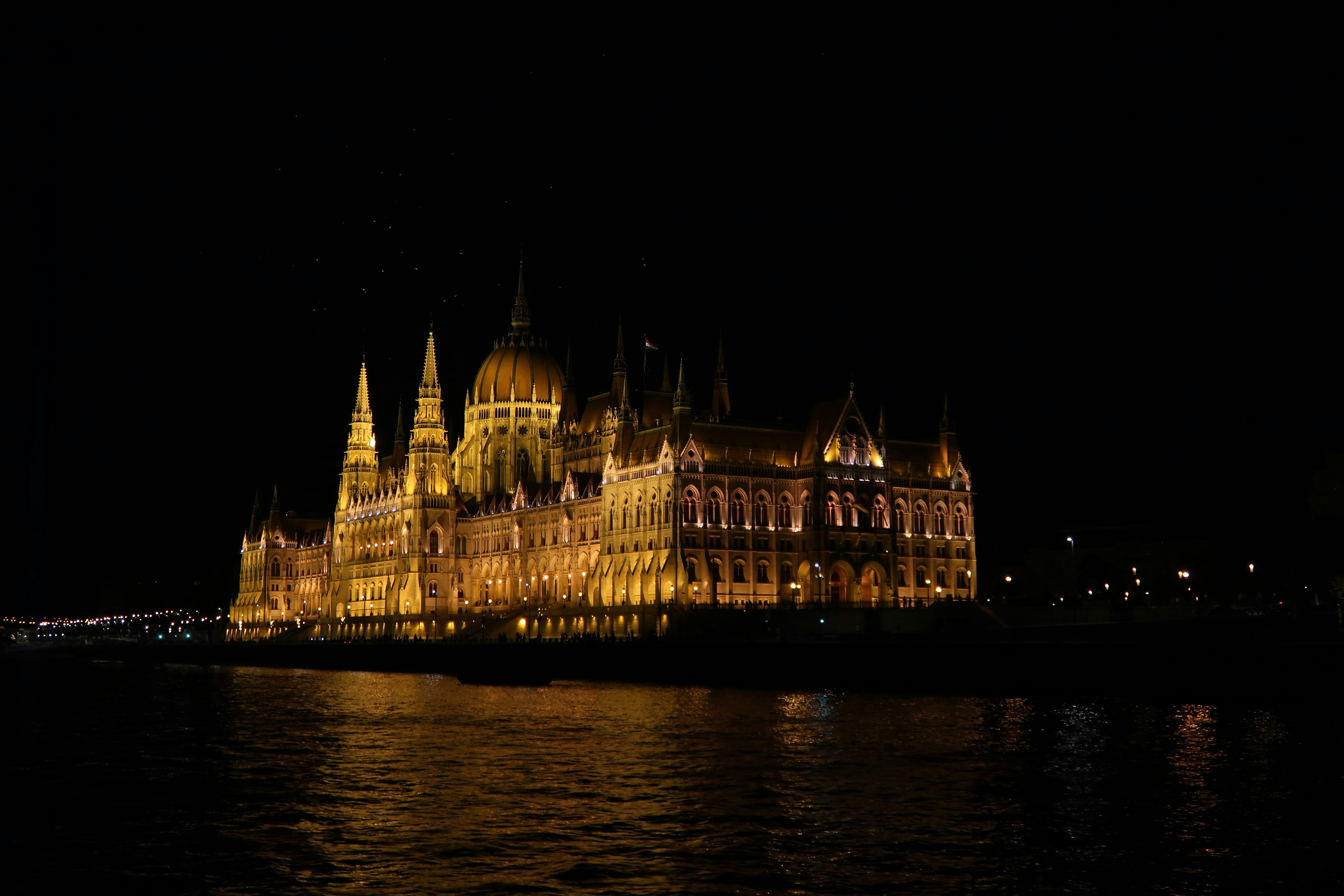 Golden Fortress Across the Dark Water