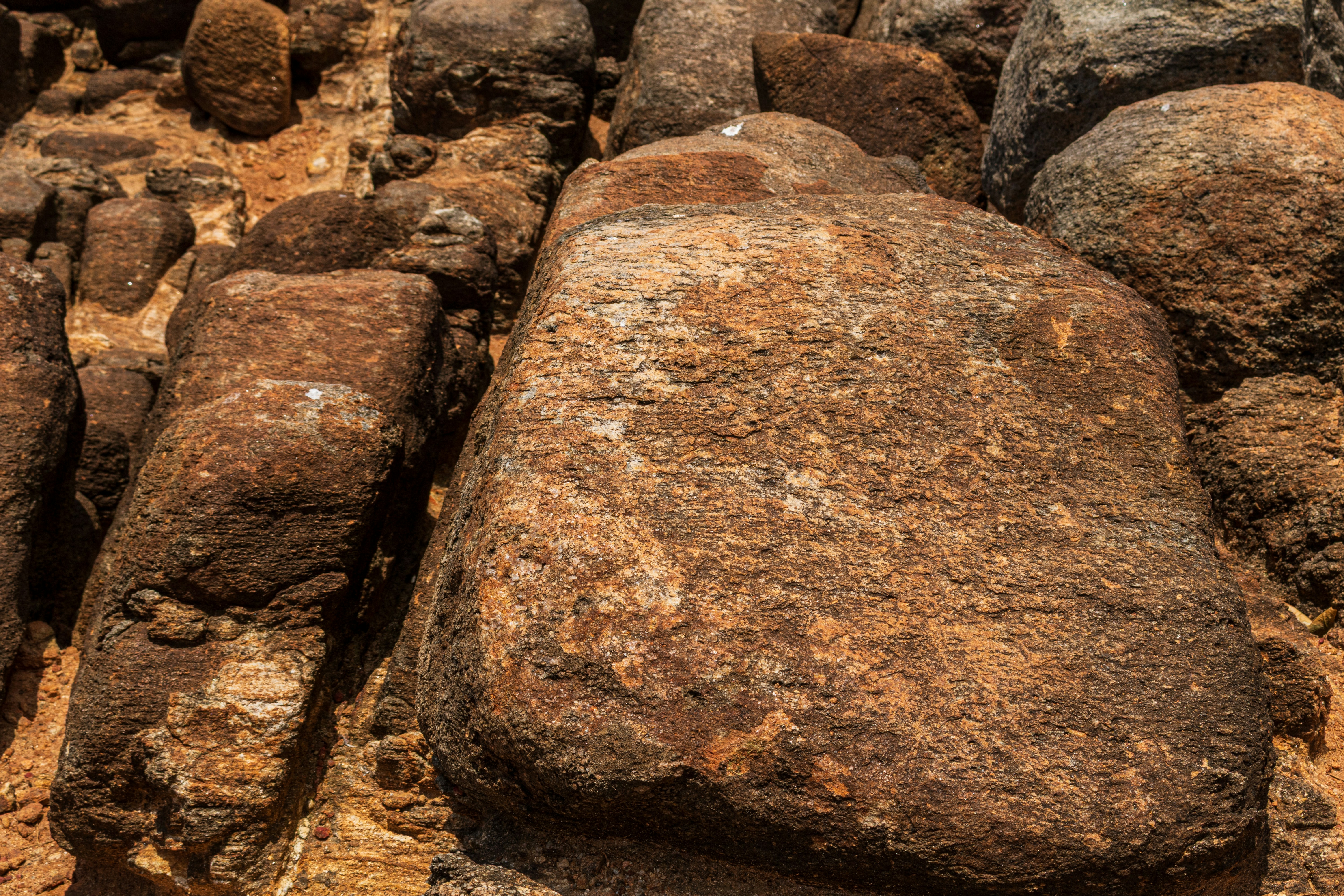 Stony Ridge: Weathered Granite Steps under Desert Light