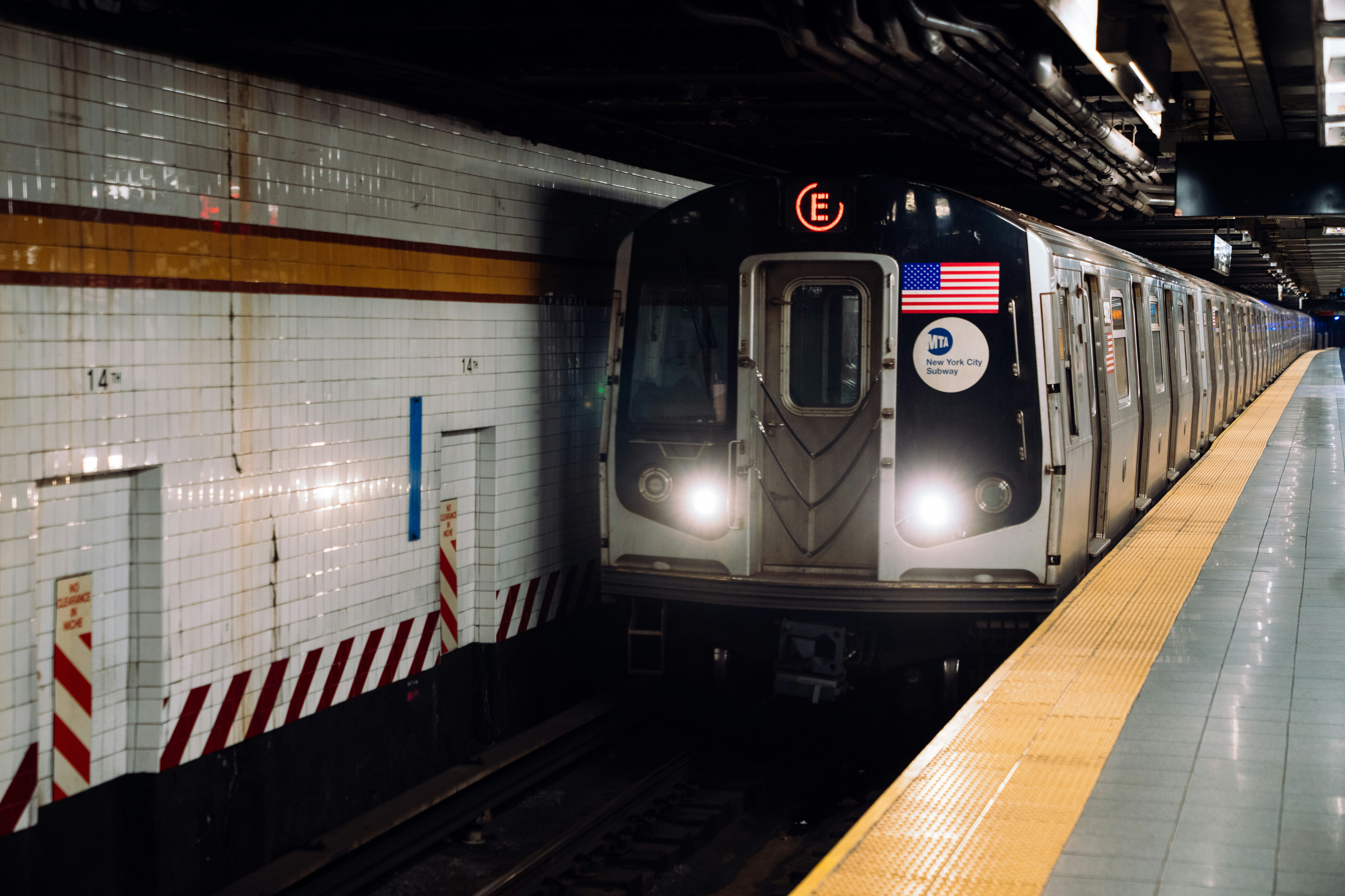 Midnight Arrival: A Quiet Gotham-Style Subway Looms in the Tunnel