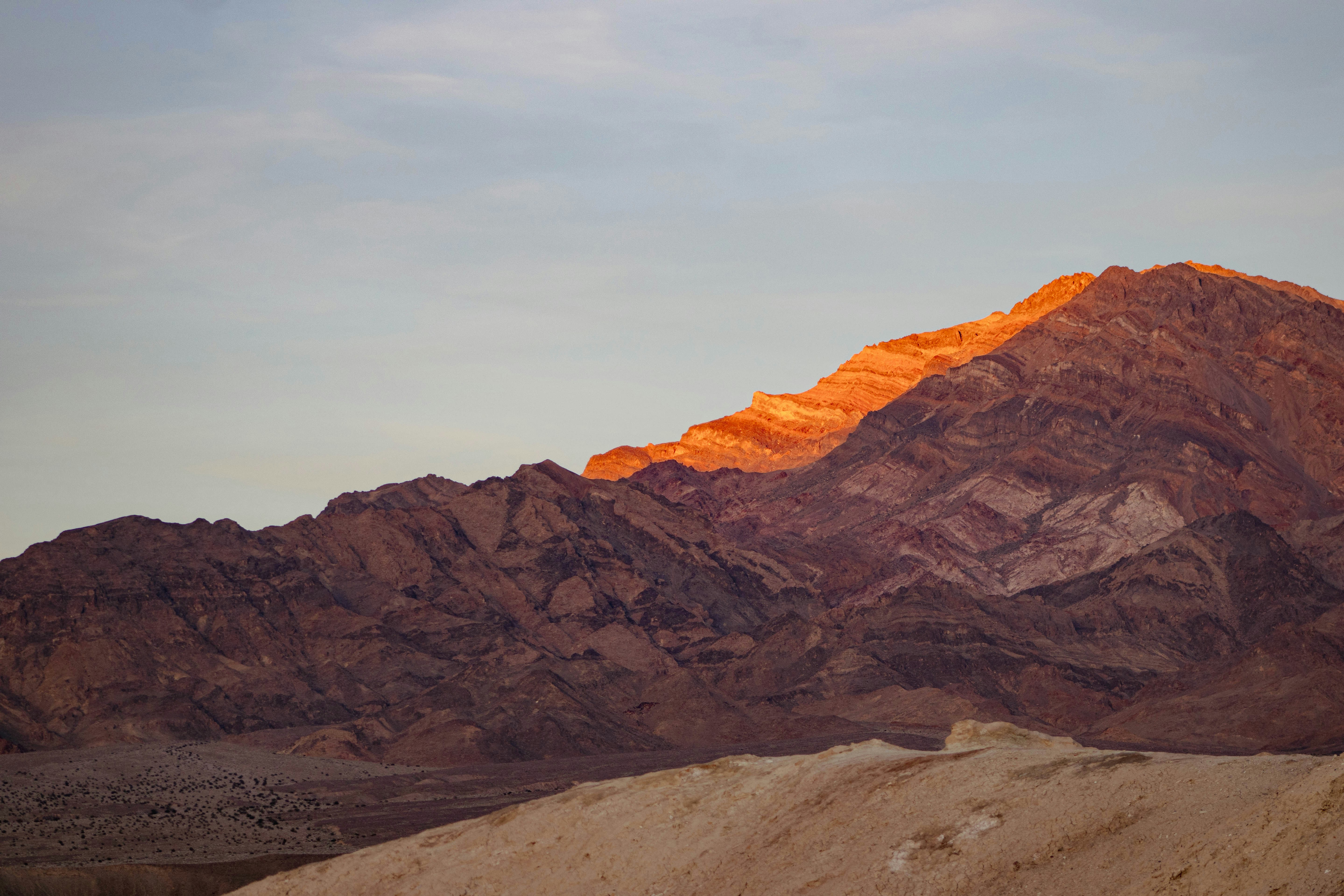 Golden Peak Crowned by Sunset Light