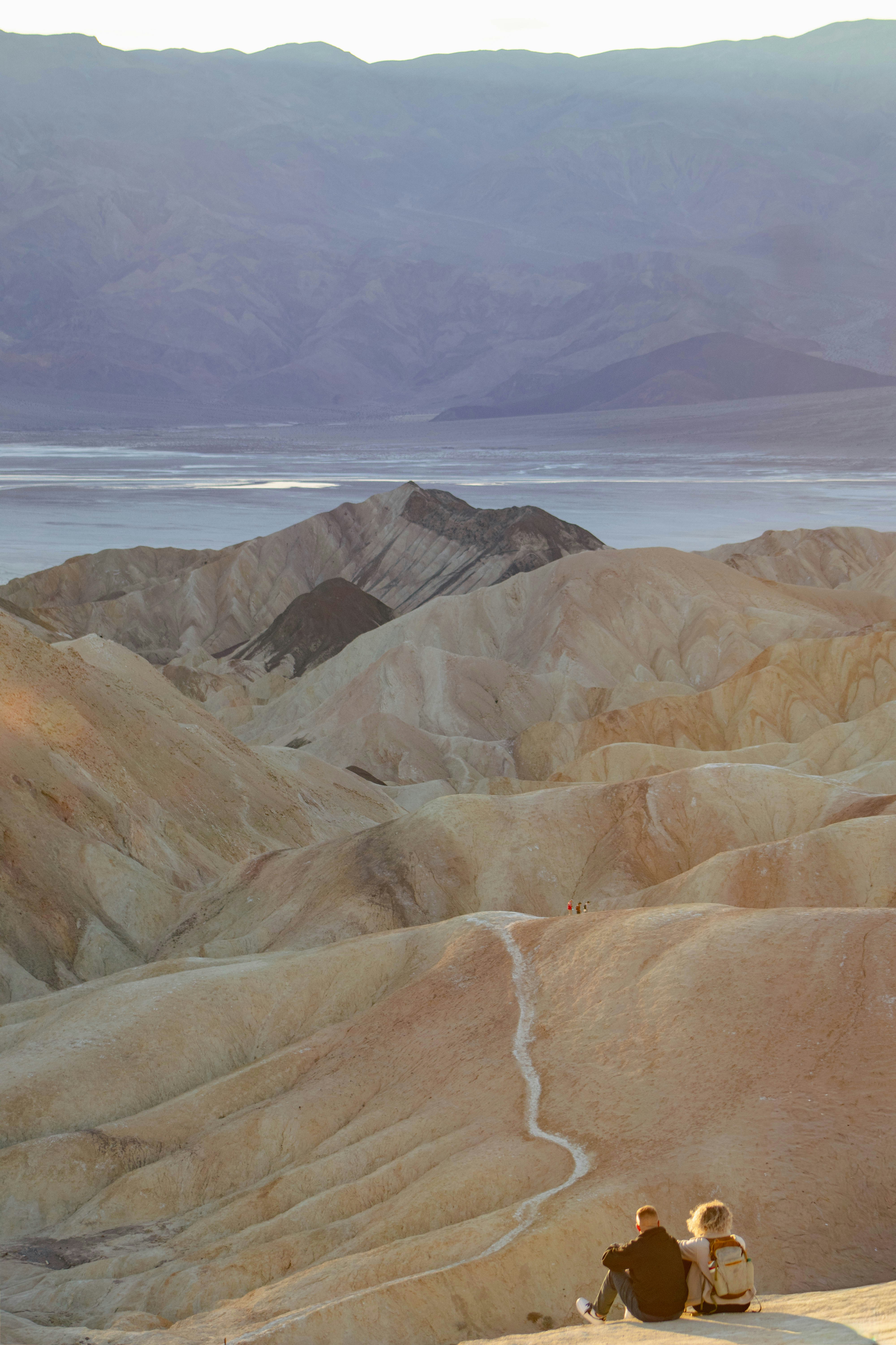 Desert Amphitheater: Toned Earth Tones and a Quiet Cabins of Two Hikers