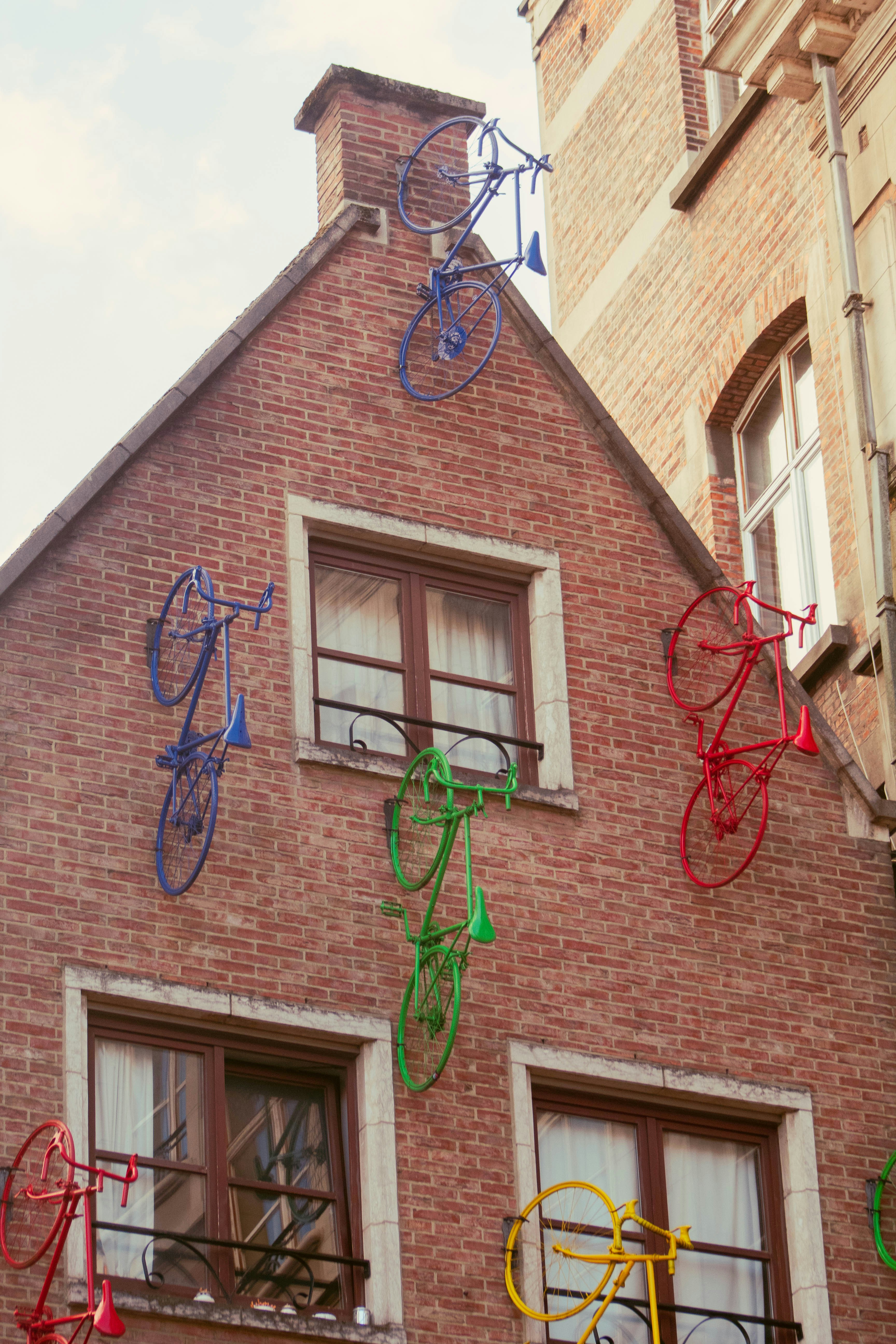 Chromatic Cyclone on a Brick Face