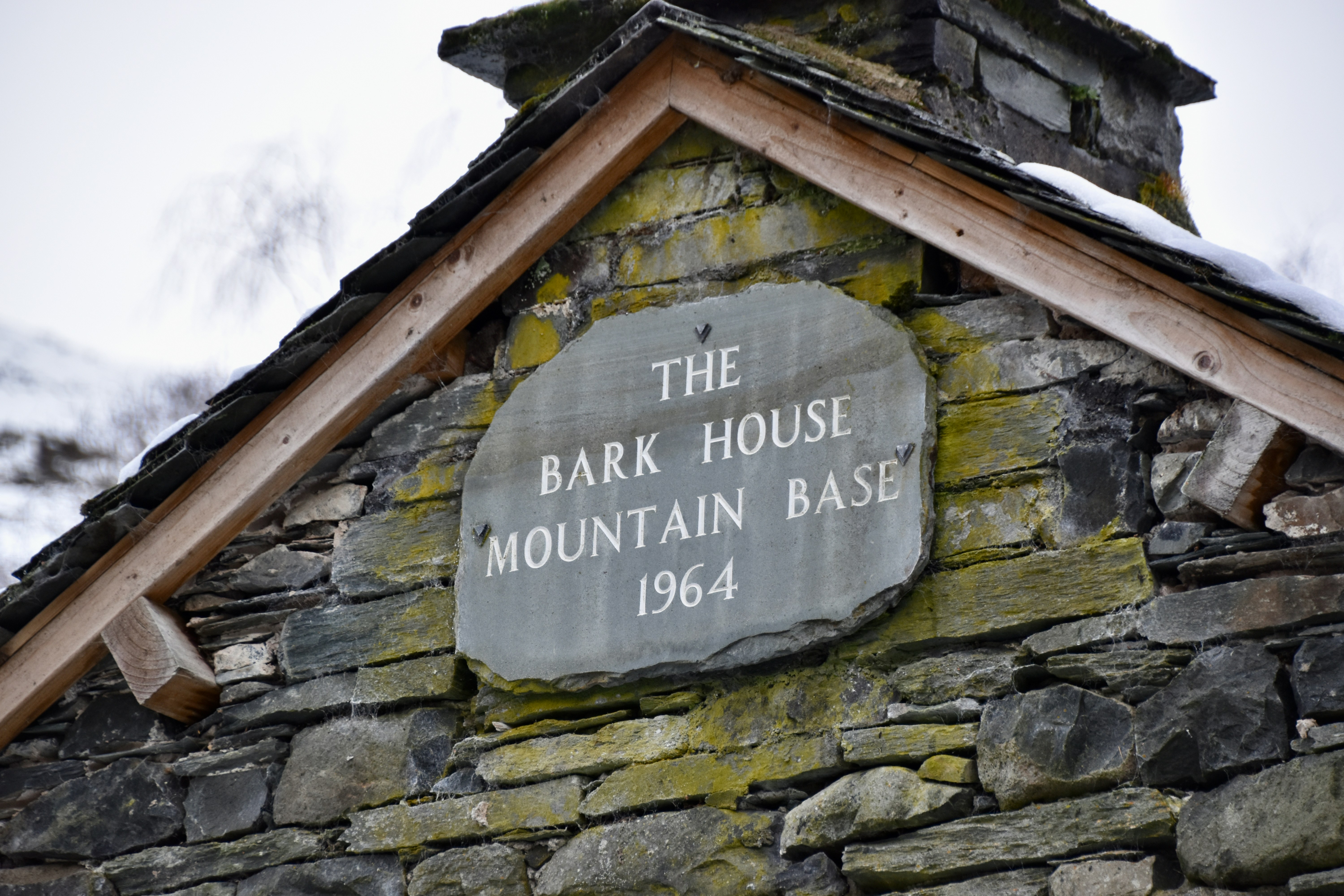 The Rock plaque of The Bark House