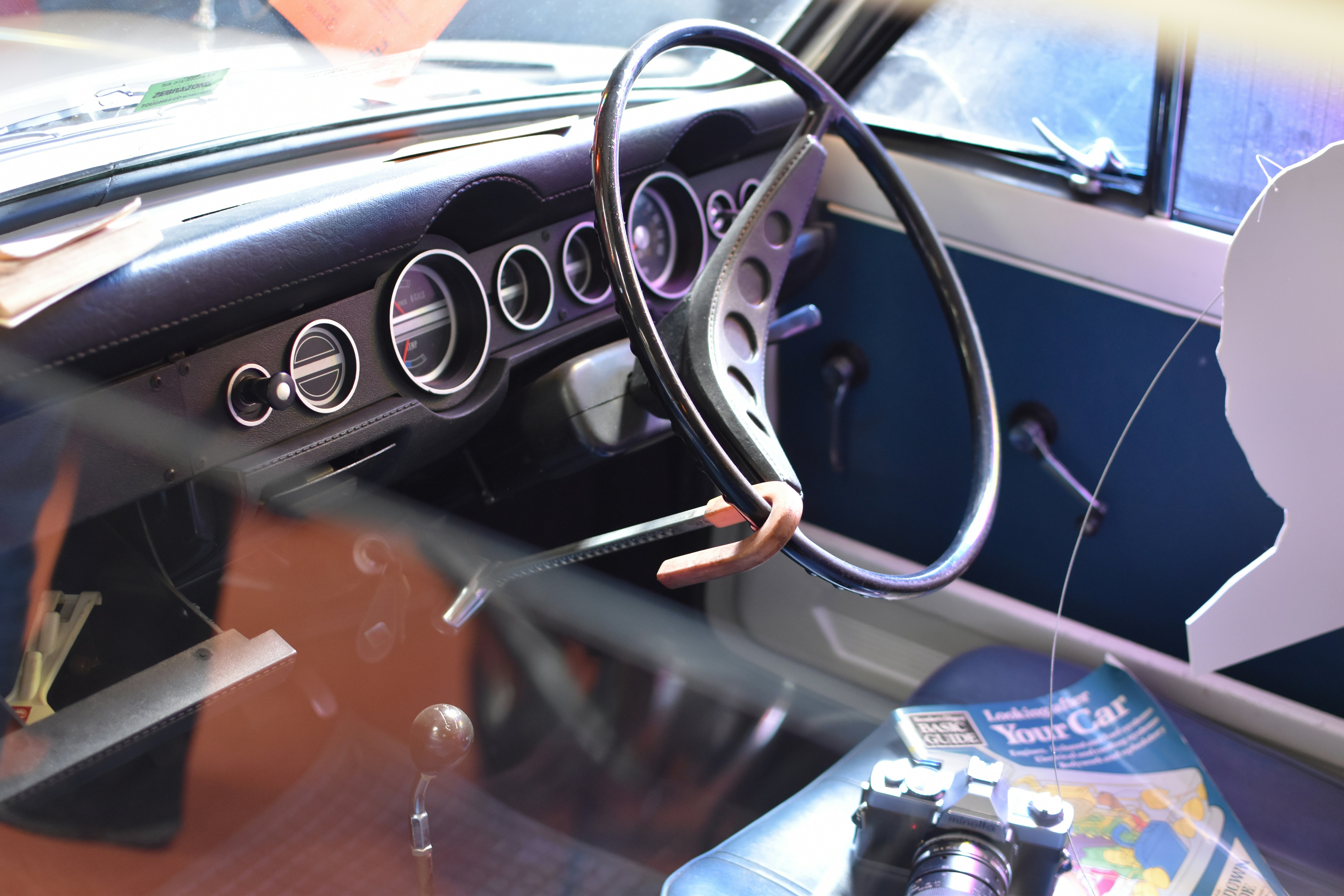 Nostalgia on the Dashboard: A Vintage Car’s Quiet Interior