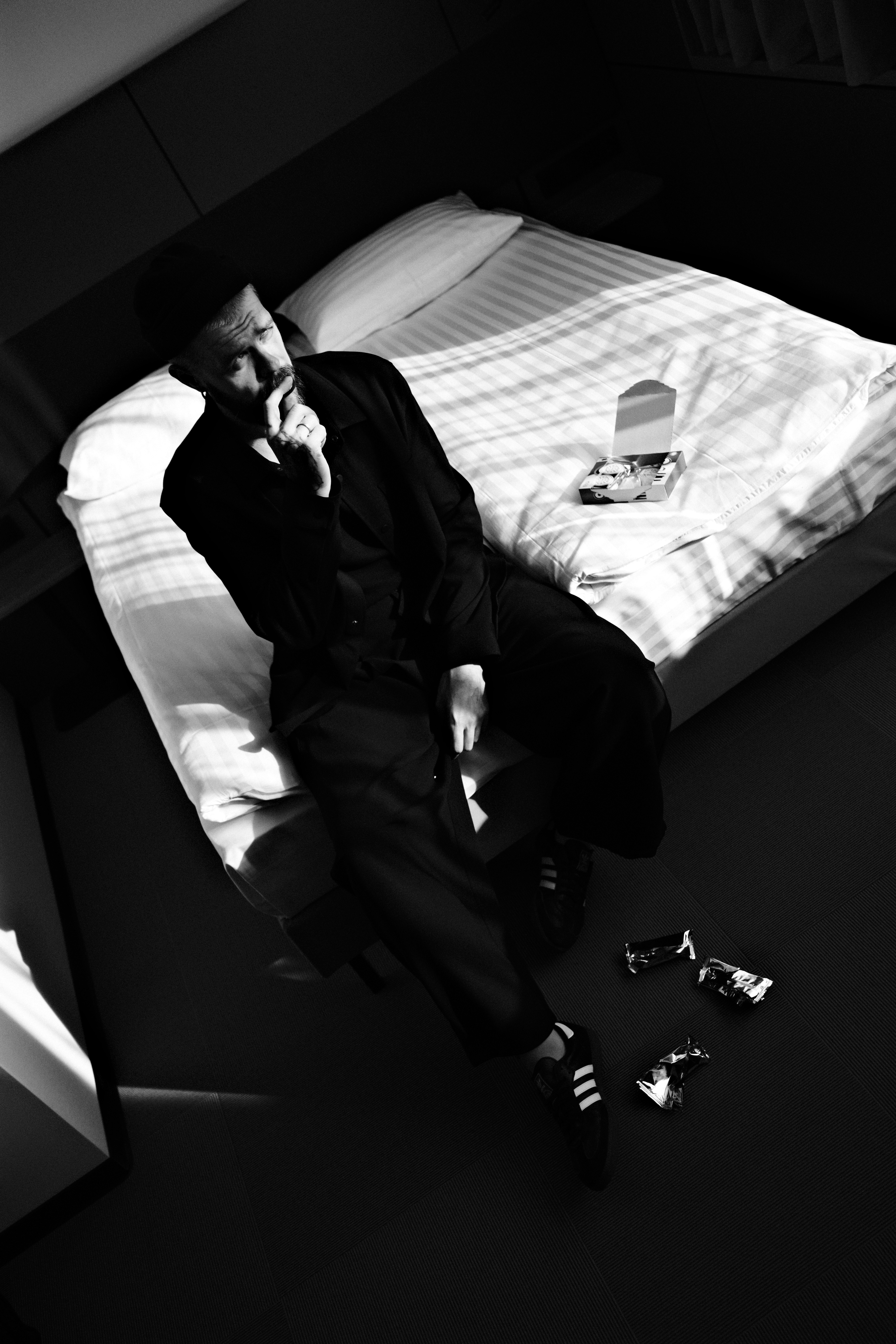 Midnight Reverie on a Disheveled Bed